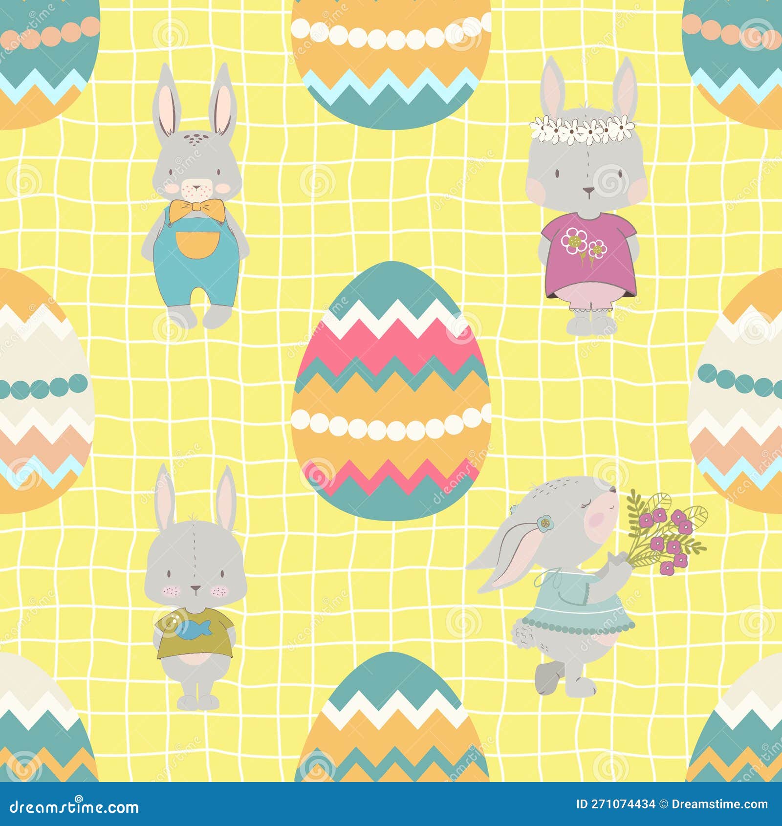 Seamless Repeating Pattern Celebrating Festive Easter during Spring ...