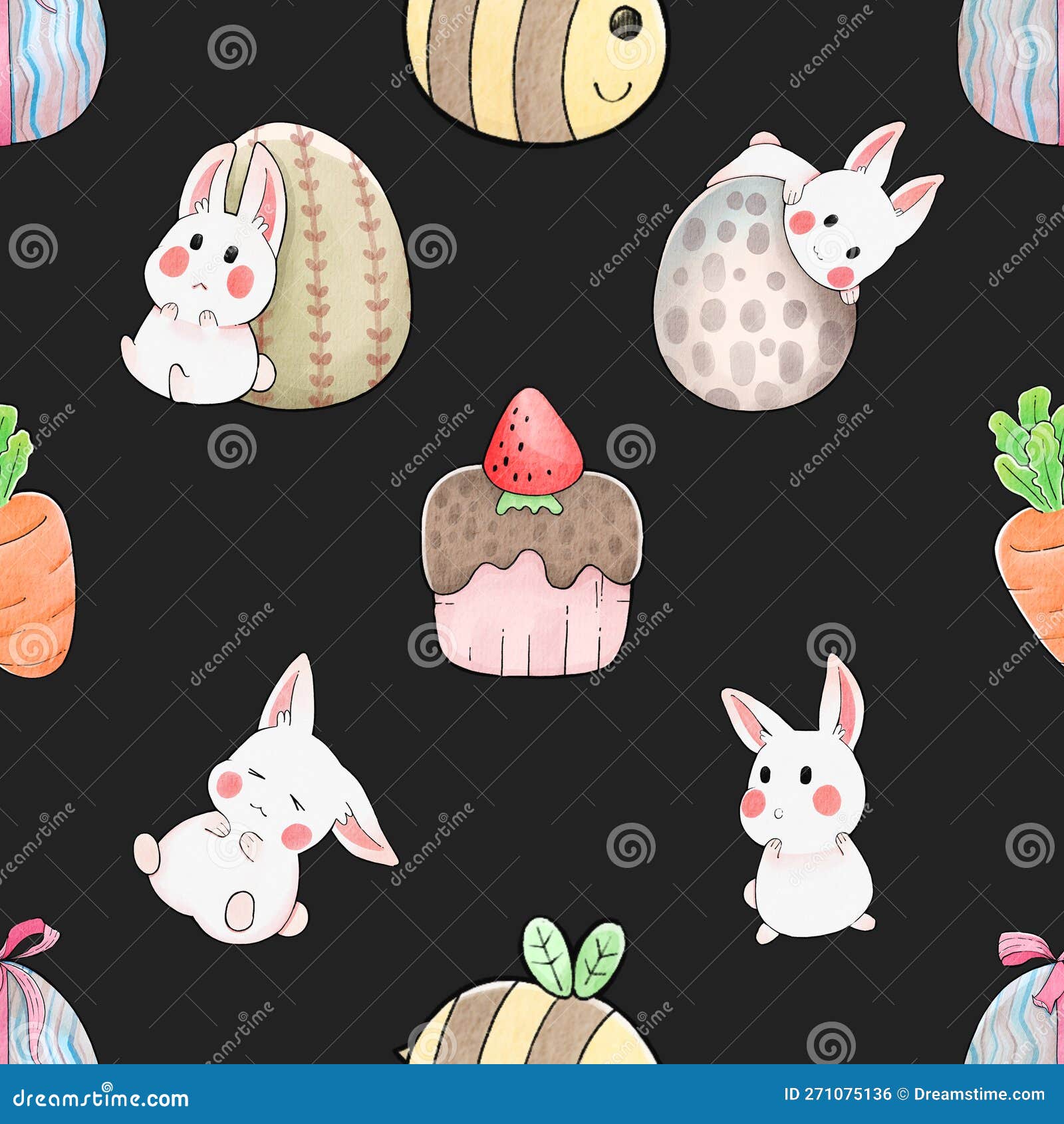 Seamless Repeating Pattern Celebrating Festive Easter during Spring ...