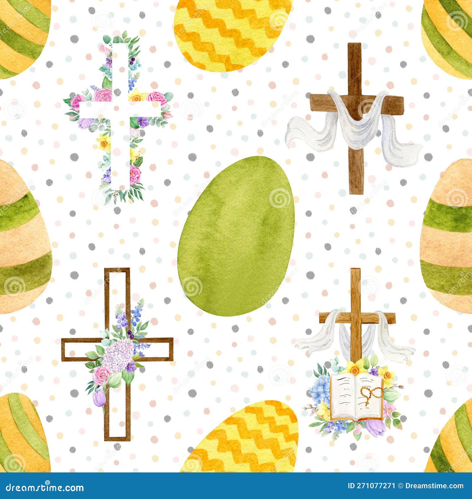 Seamless Repeating Pattern Celebrating Festive Easter during Spring ...