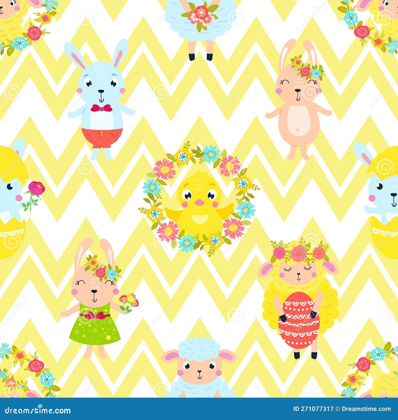Seamless Repeating Pattern Celebrating Festive Easter during Spring ...