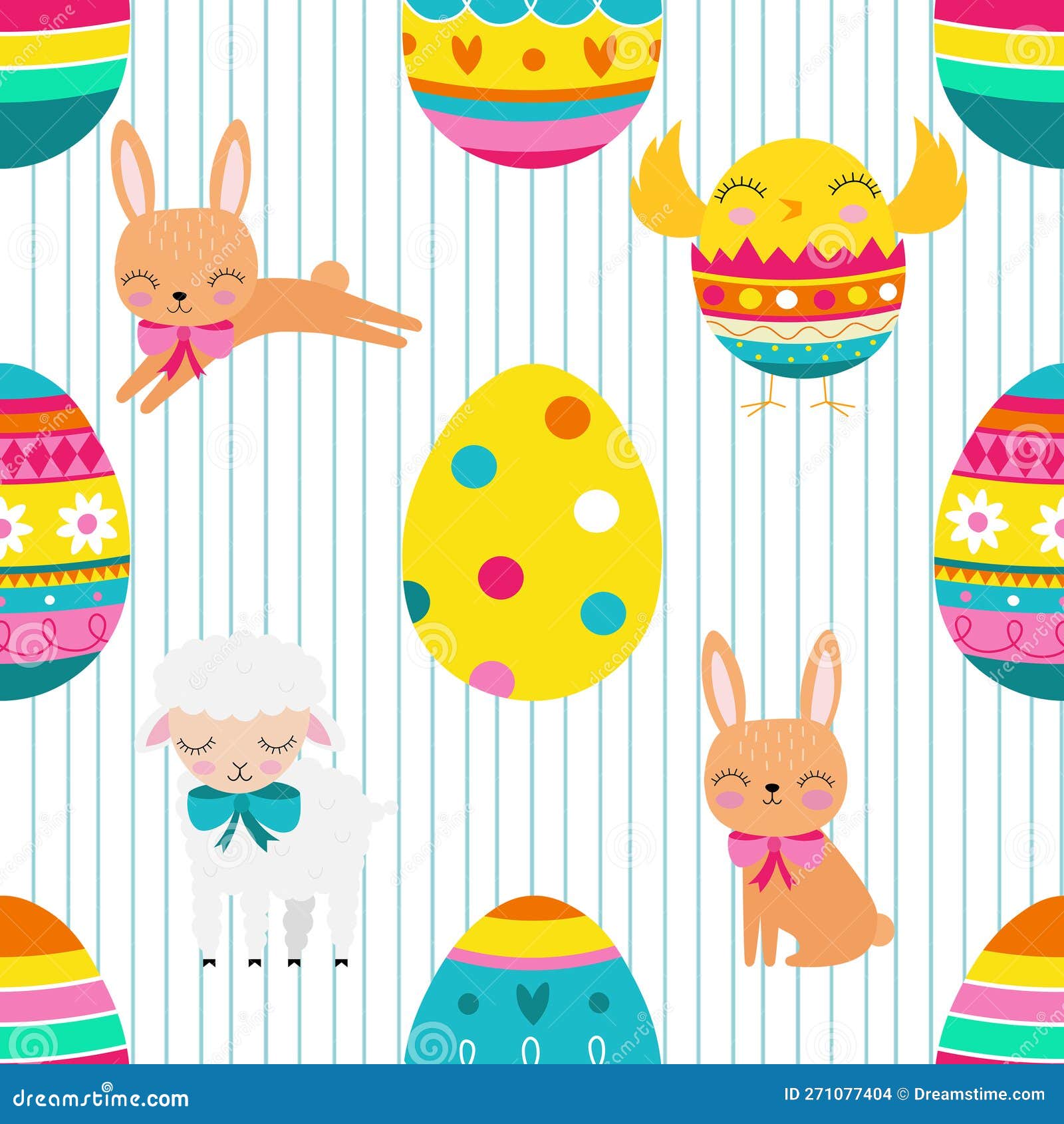 Seamless Repeating Pattern Celebrating Festive Easter during Spring ...