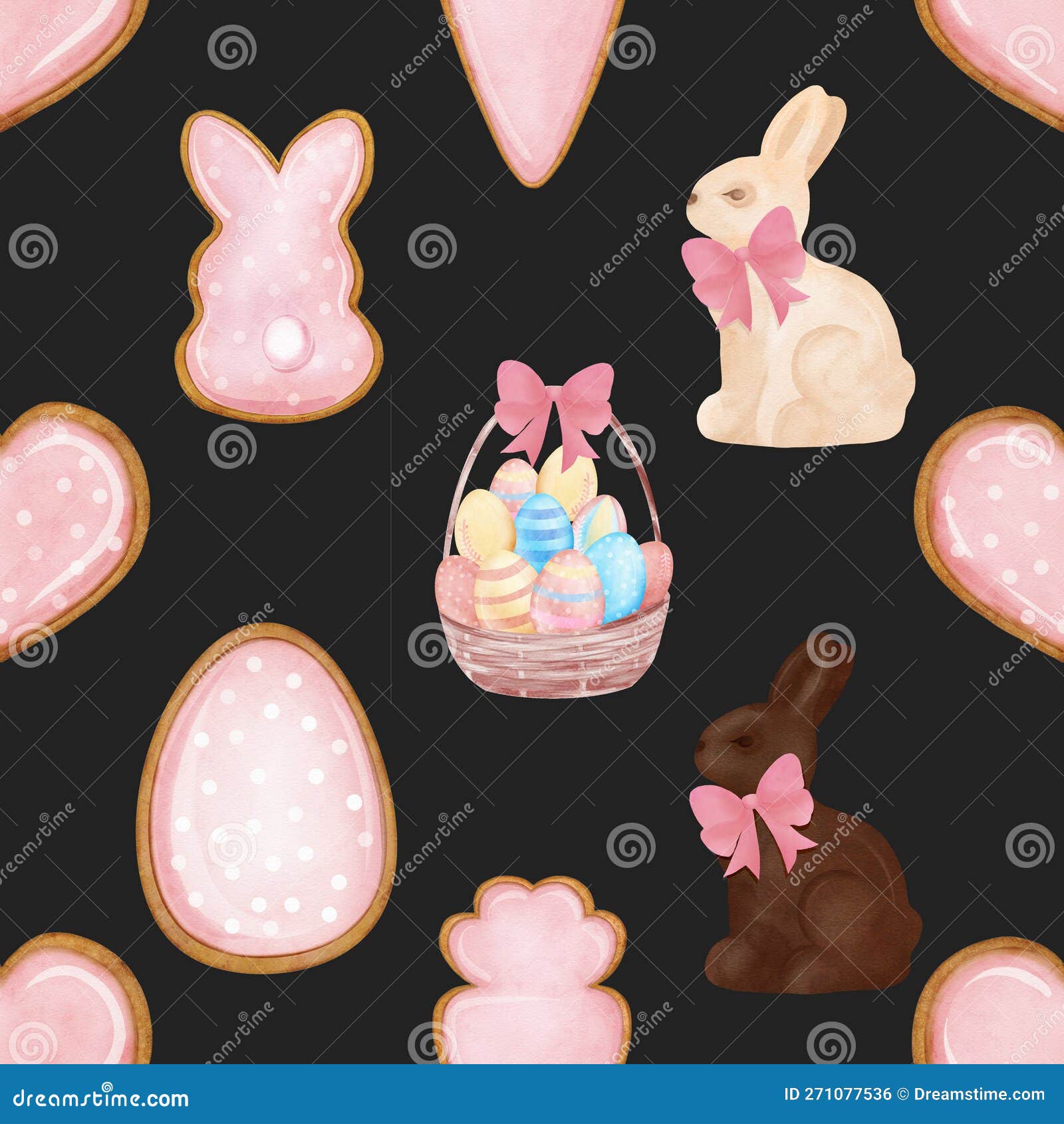 Seamless Repeating Pattern Celebrating Festive Easter during Spring ...