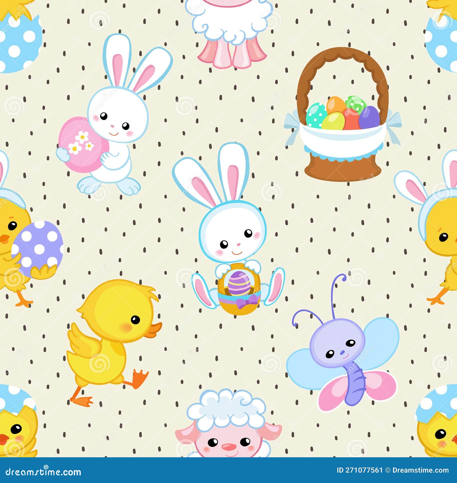 Seamless Repeating Pattern Celebrating Festive Easter during Spring ...