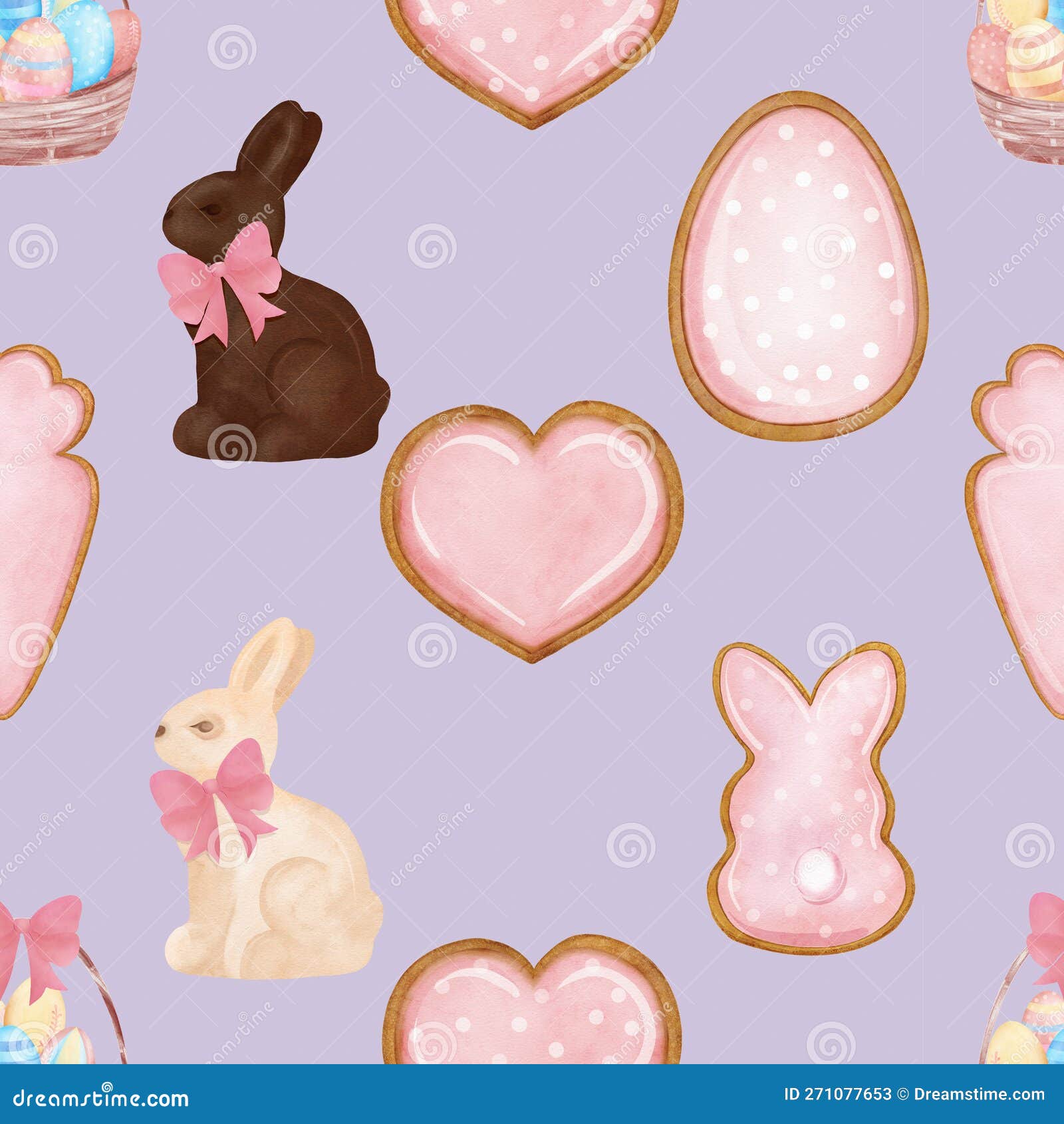 Seamless Repeating Pattern Celebrating Festive Easter during Spring ...