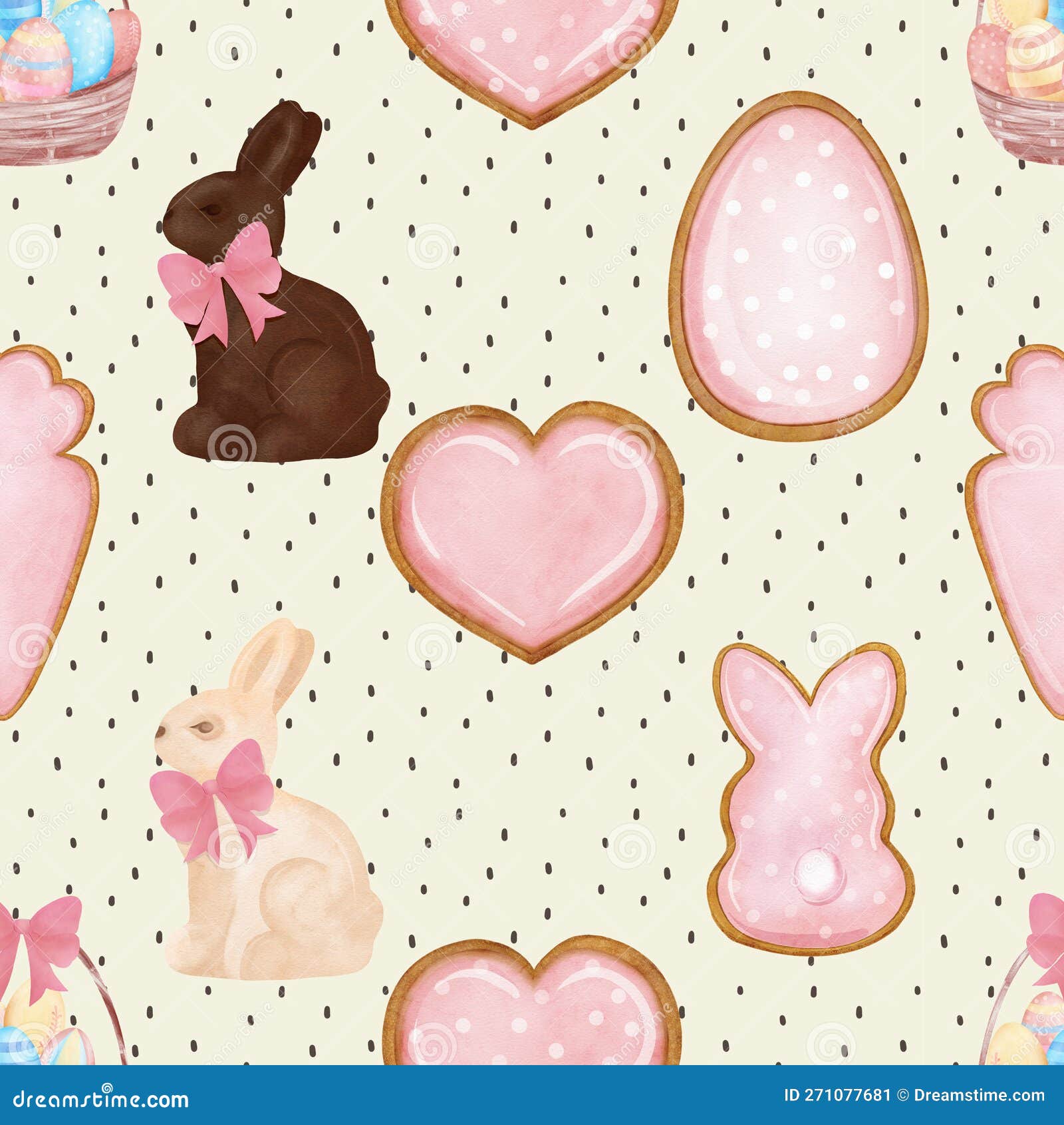 Seamless Repeating Pattern Celebrating Festive Easter during Spring ...