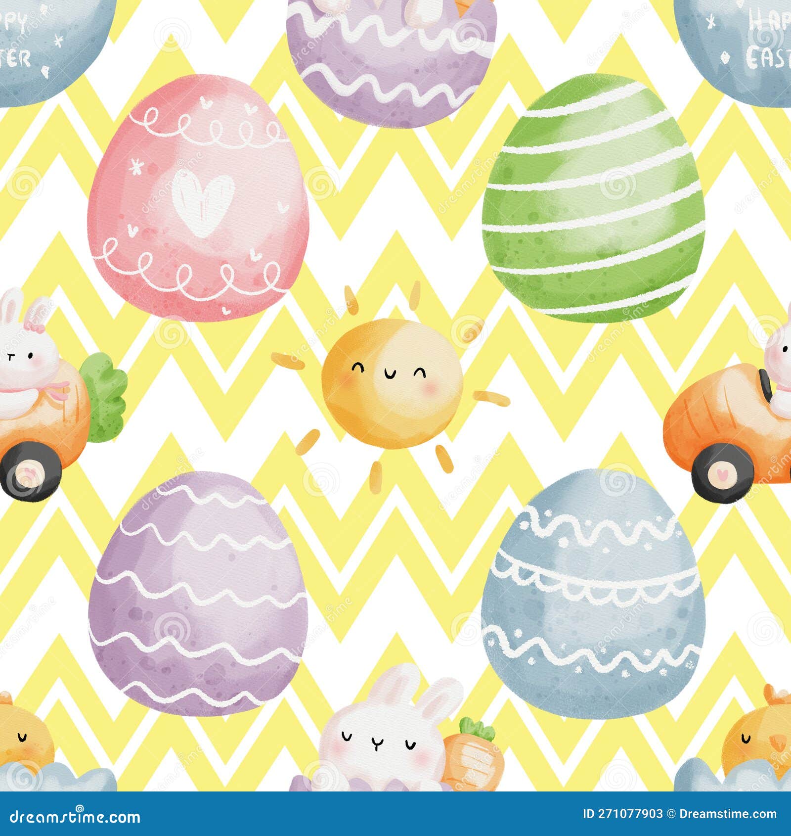 Seamless Repeating Pattern Celebrating Festive Easter during Spring ...