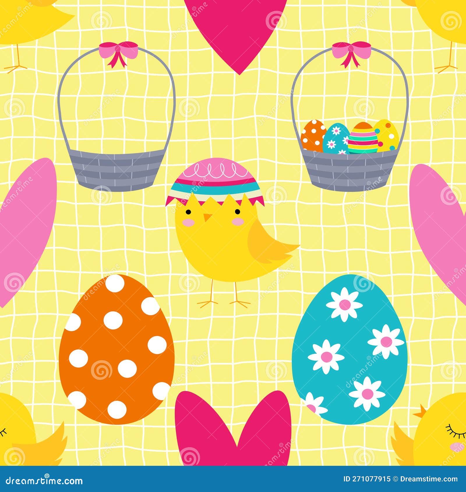 Seamless Repeating Pattern Celebrating Festive Easter during Spring ...