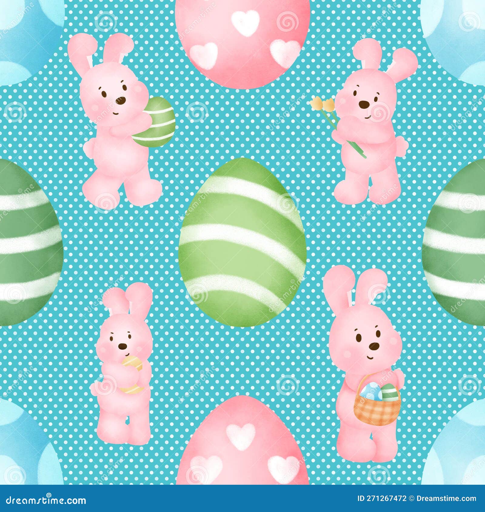 Seamless Repeating Pattern Celebrating Festive Easter during Spring ...