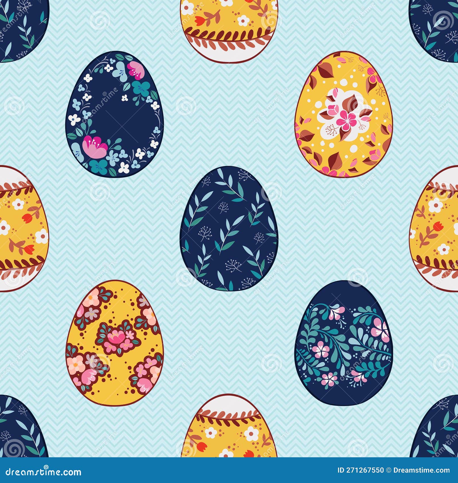 Seamless Repeating Pattern Celebrating Festive Easter during Spring ...