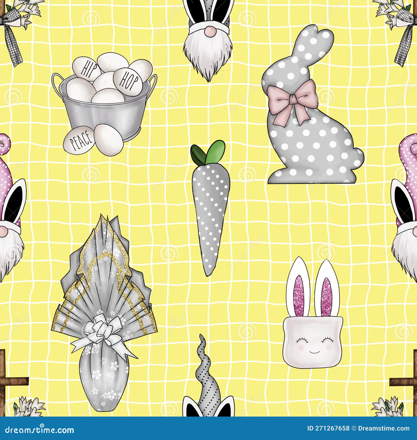 Seamless Repeating Pattern Celebrating Festive Easter during Spring ...