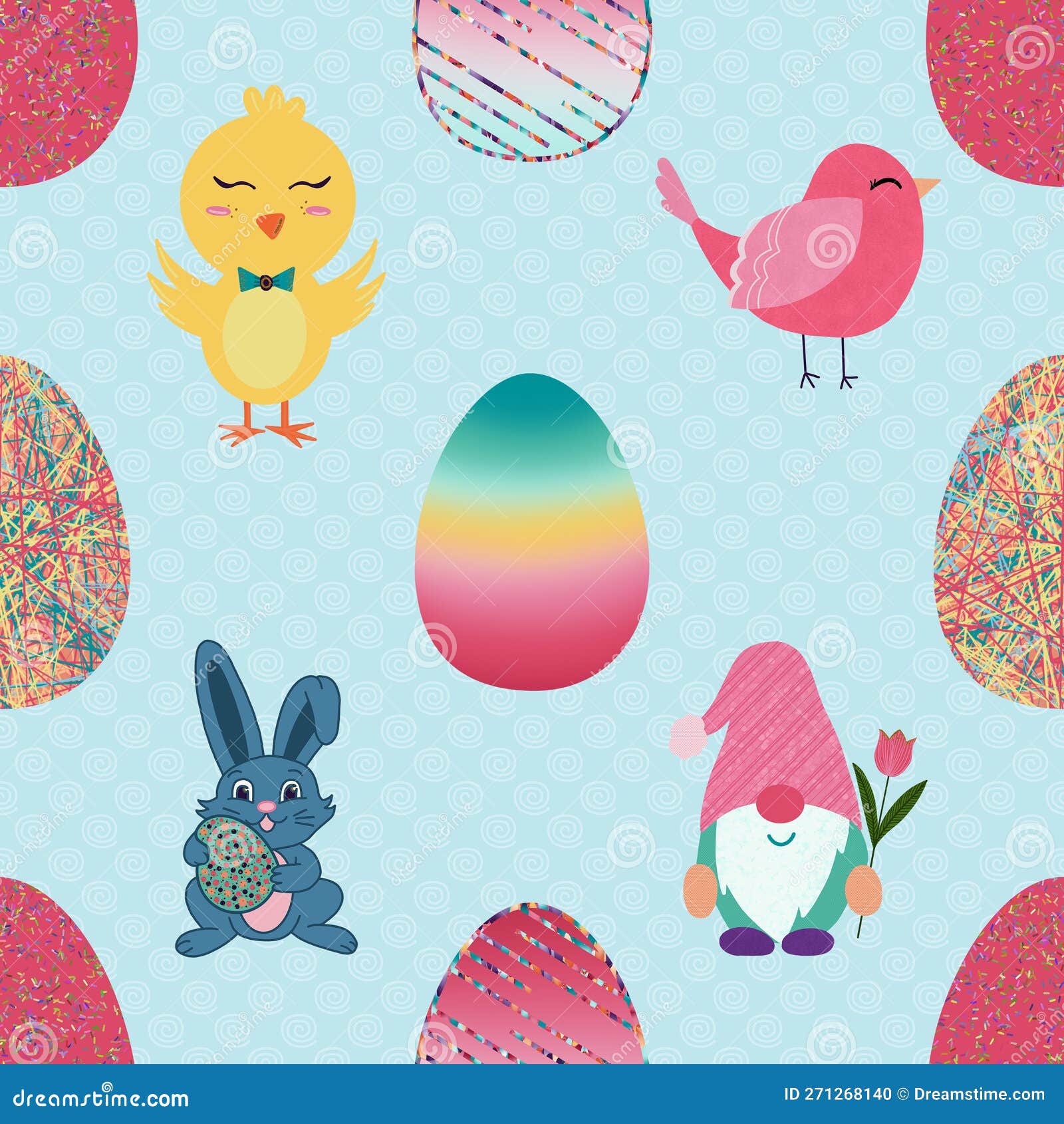 Seamless Repeating Pattern Celebrating Festive Easter during Spring ...
