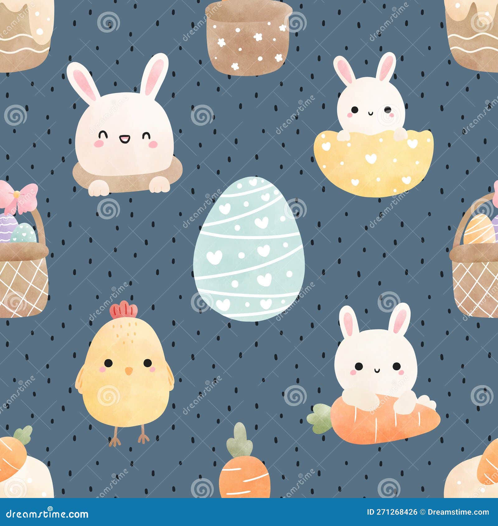 Seamless Repeating Pattern Celebrating Festive Easter during Spring ...
