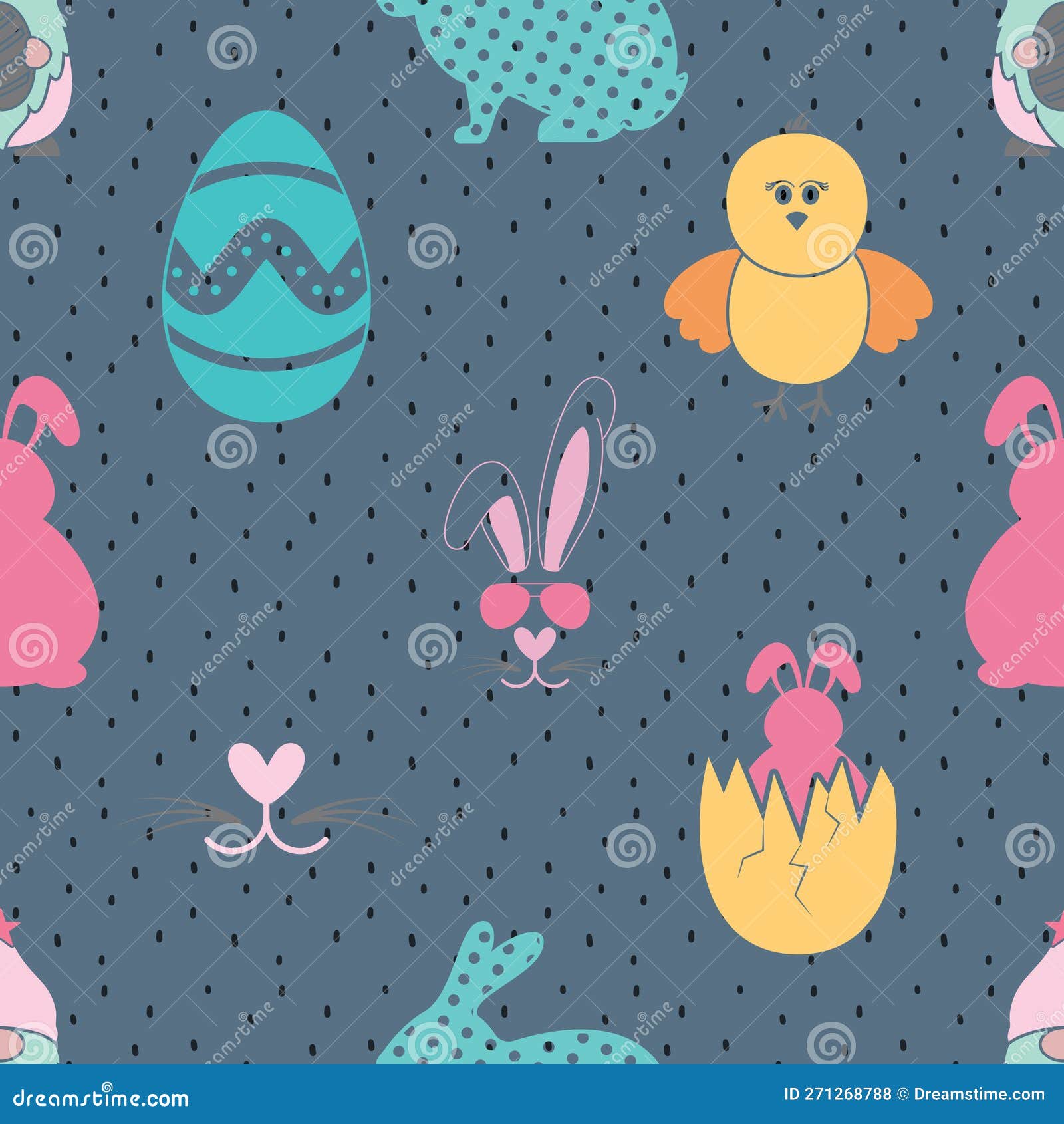 Seamless Repeating Pattern Celebrating Festive Easter during Spring ...