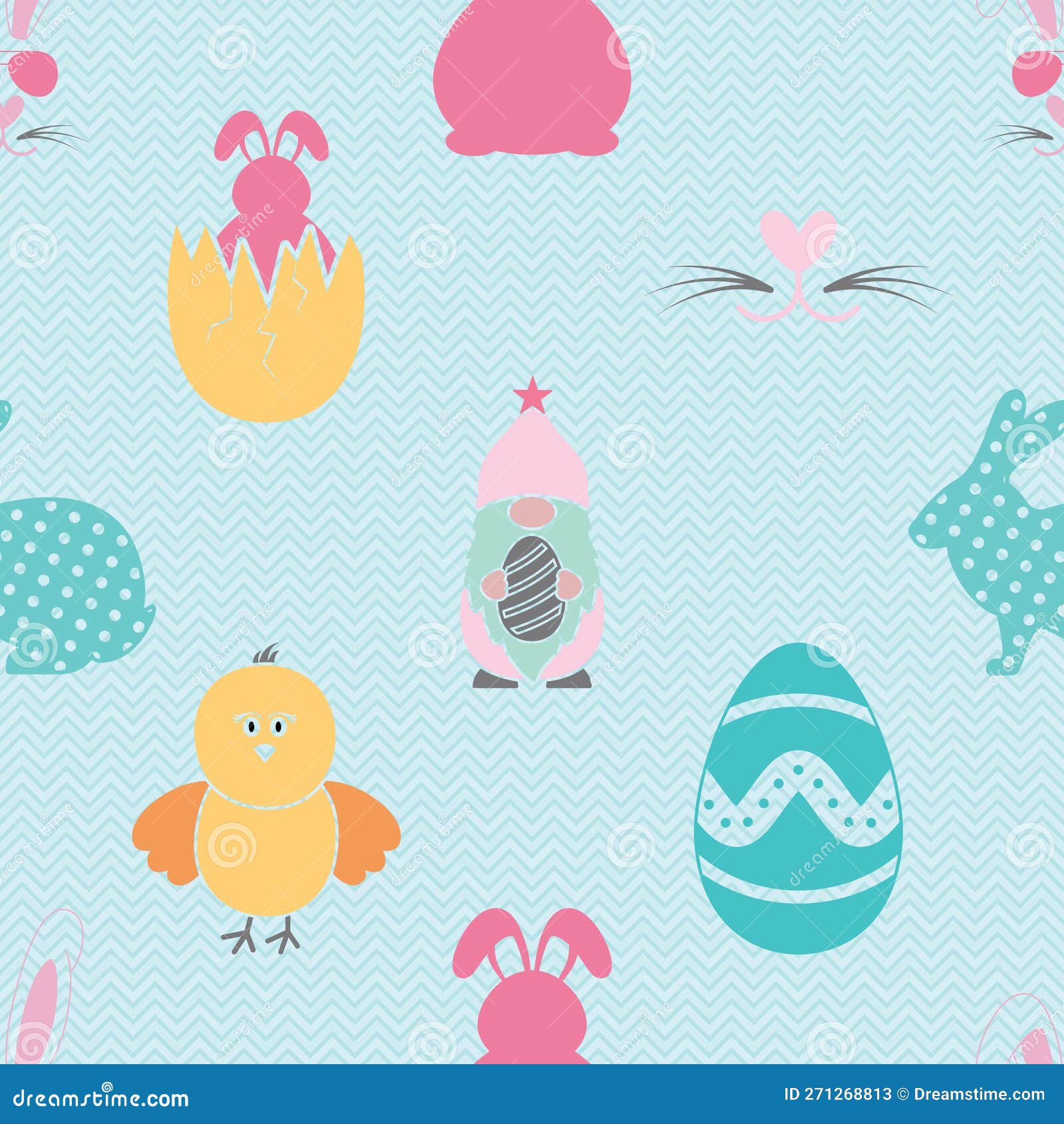 Seamless Repeating Pattern Celebrating Festive Easter during Spring ...