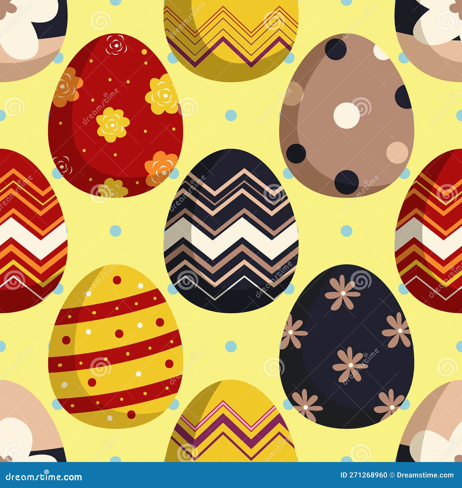 Seamless Repeating Pattern Celebrating Festive Easter during Spring ...