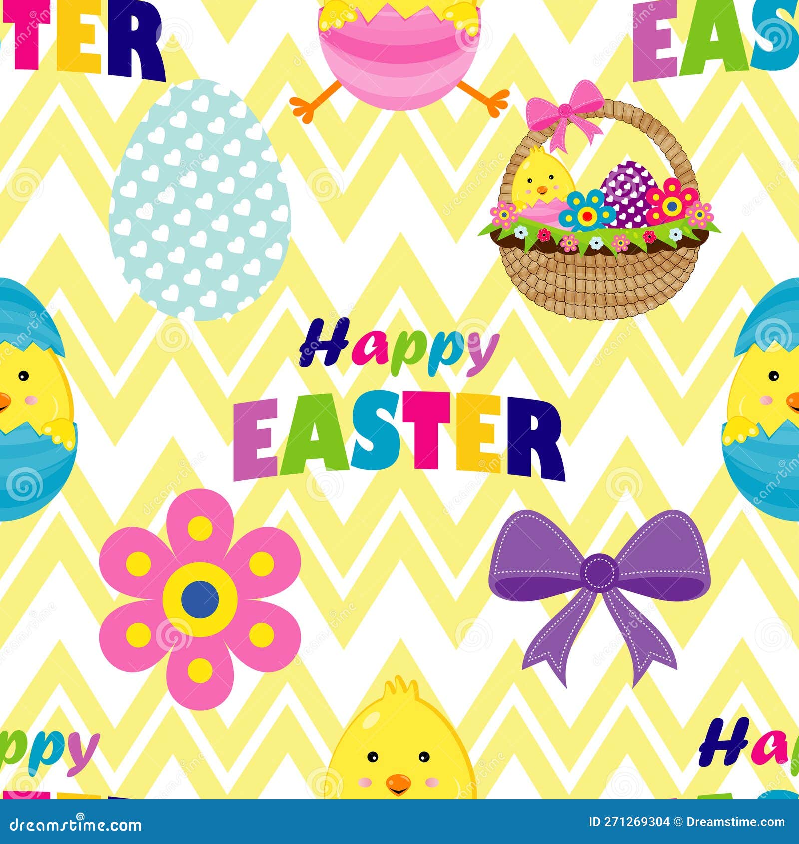 Seamless Repeating Pattern Celebrating Festive Easter during Spring ...