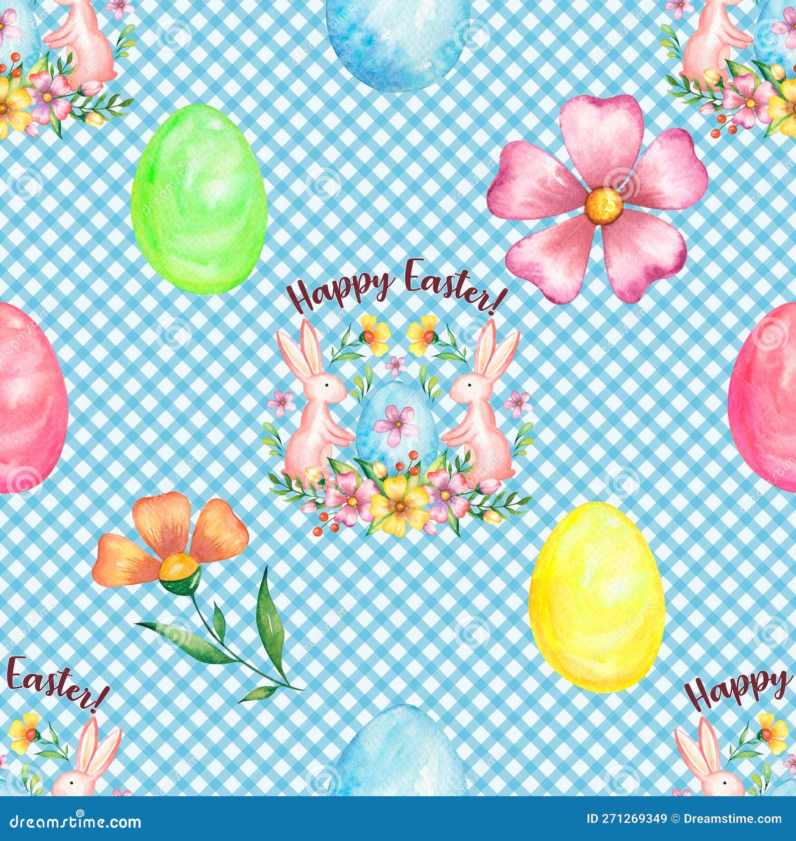 Seamless Repeating Pattern Celebrating Festive Easter during Spring ...