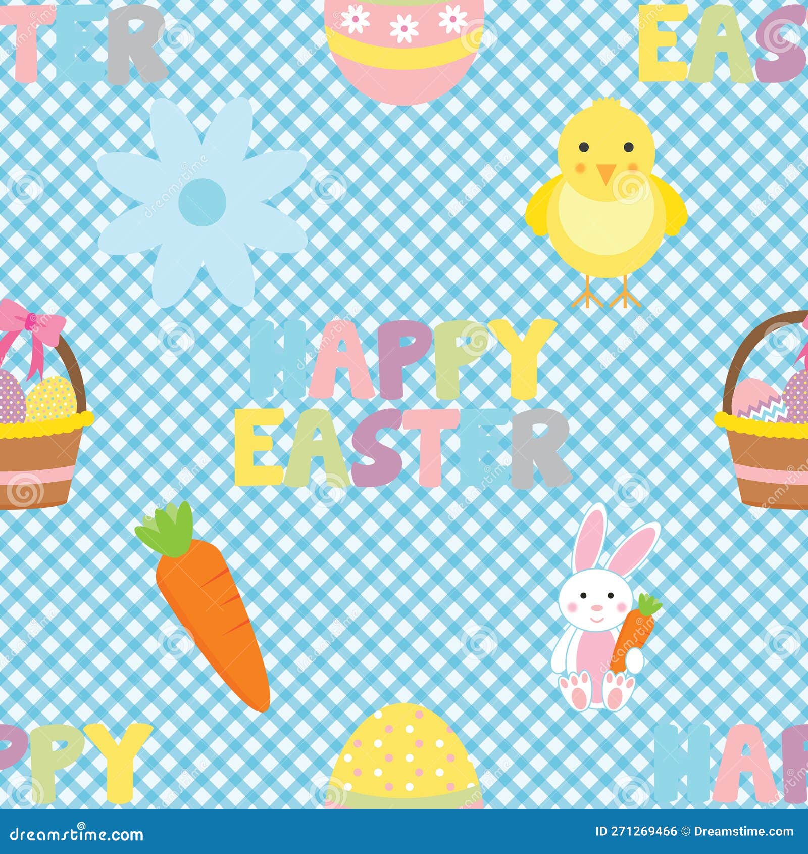 Seamless Repeating Pattern Celebrating Festive Easter during Spring ...