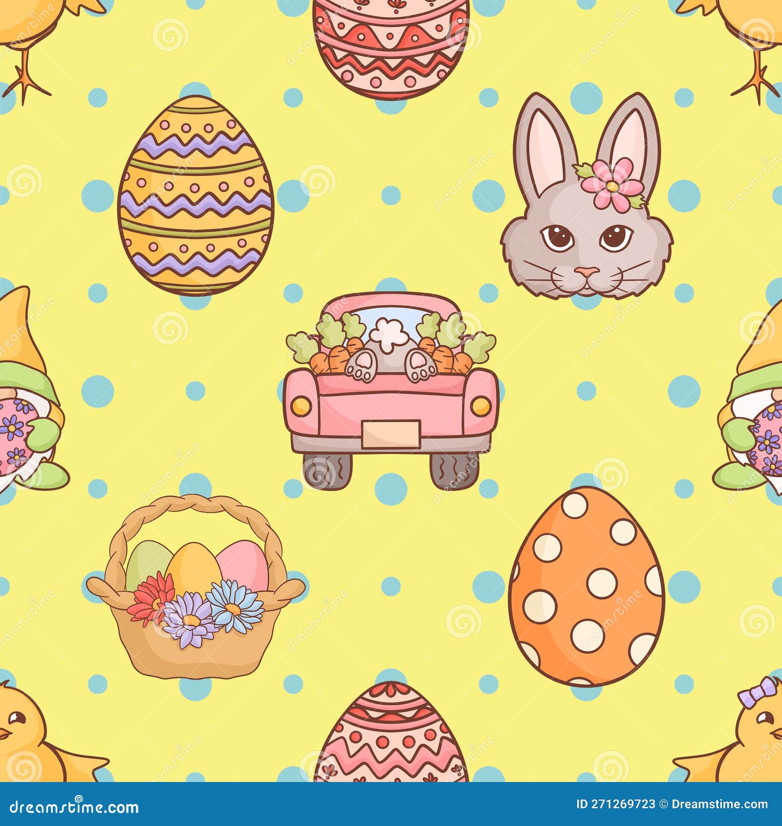 Seamless Repeating Pattern Celebrating Festive Easter during Spring ...