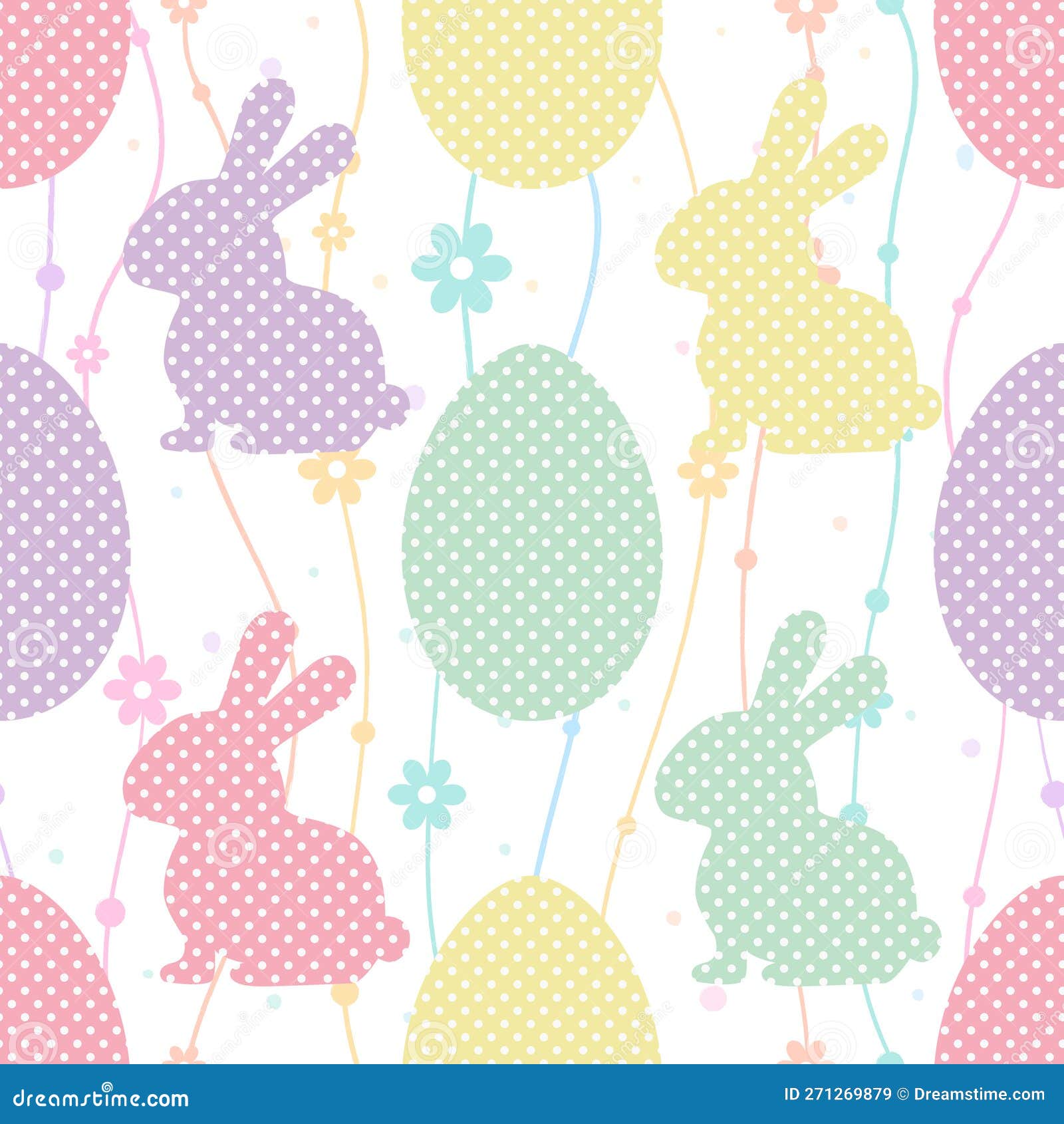 Seamless Repeating Pattern Celebrating Festive Easter during Spring ...