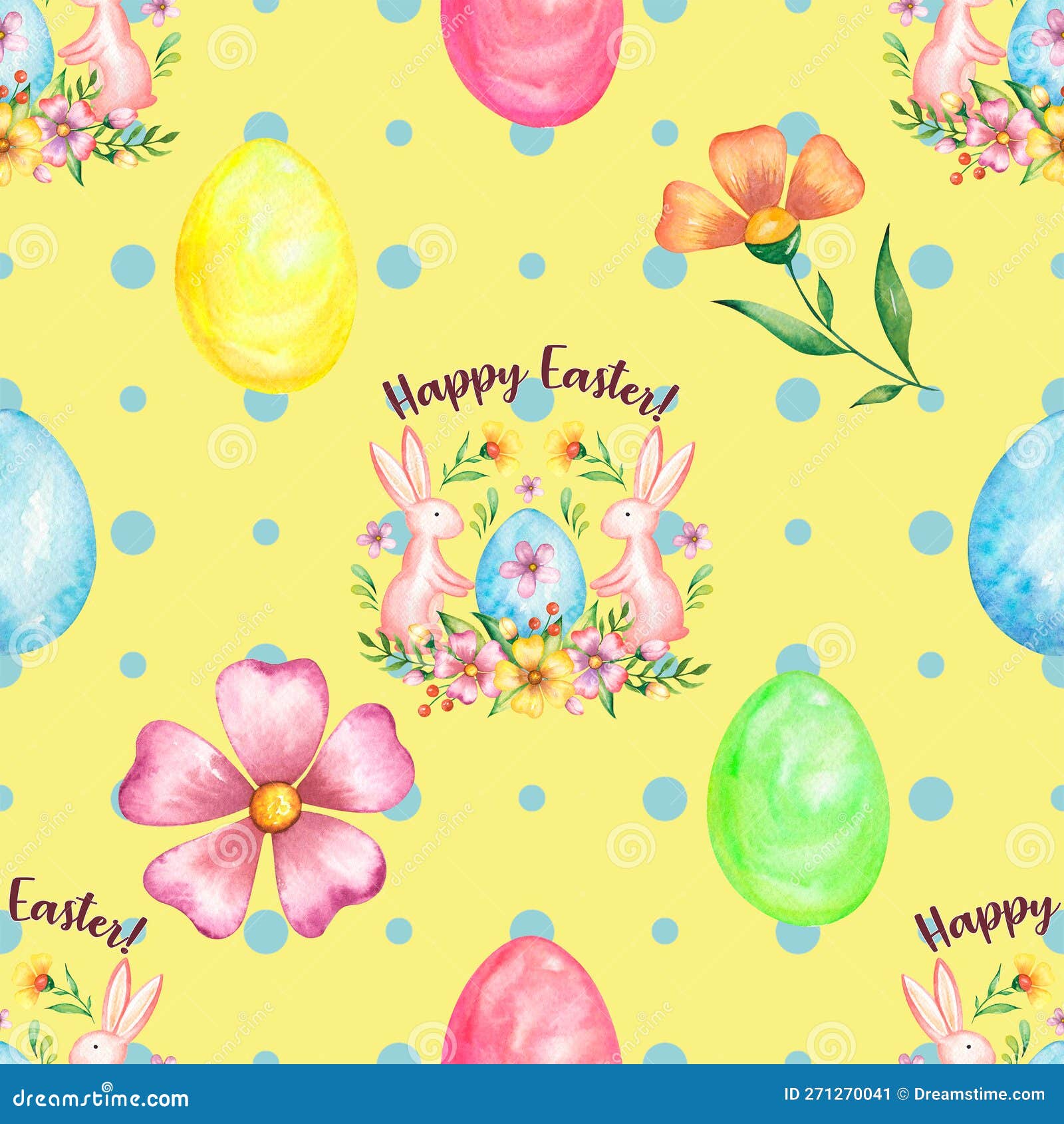 Seamless Repeating Pattern Celebrating Festive Easter during Spring ...