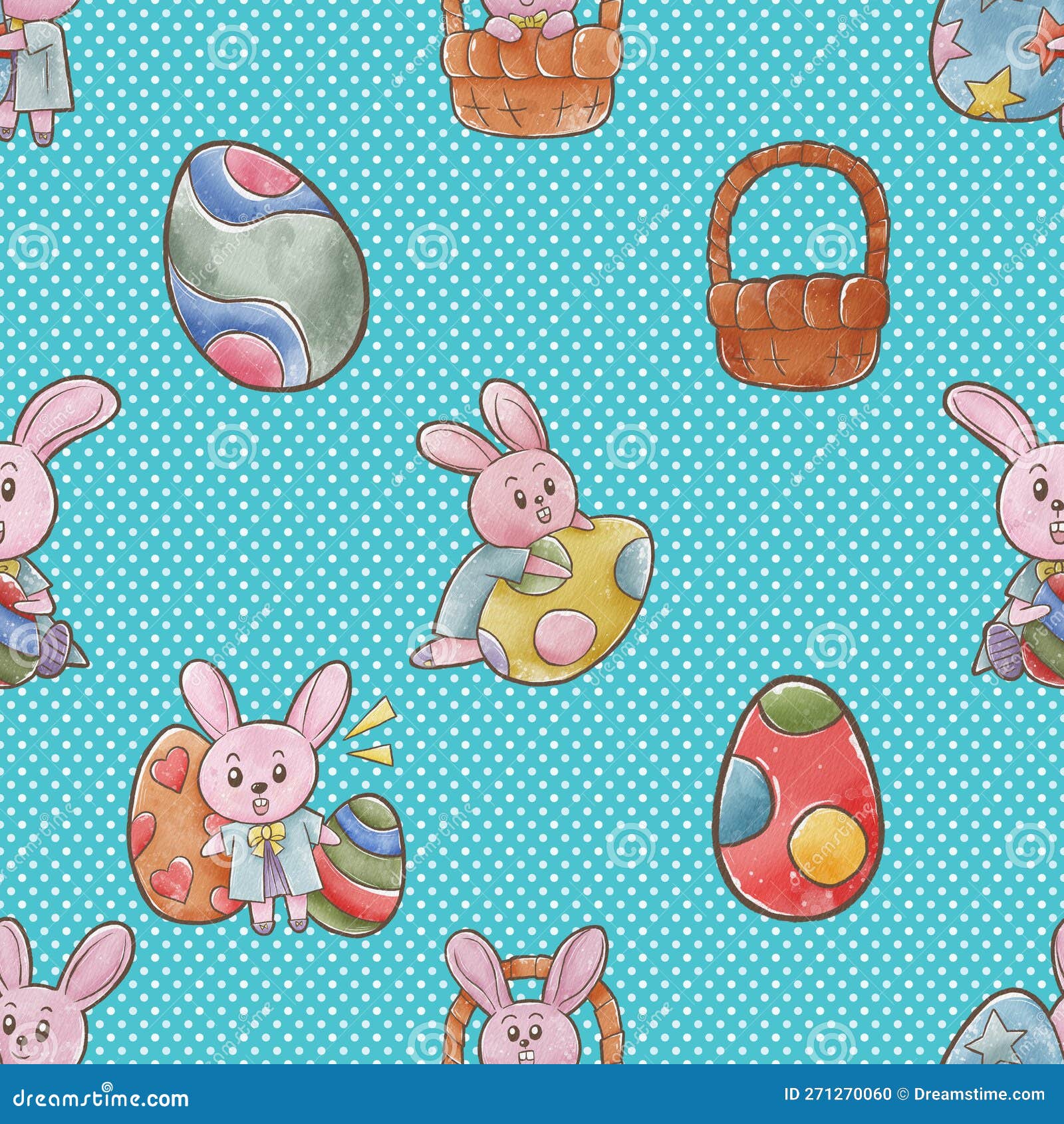 Seamless Repeating Pattern Celebrating Festive Easter during Spring ...