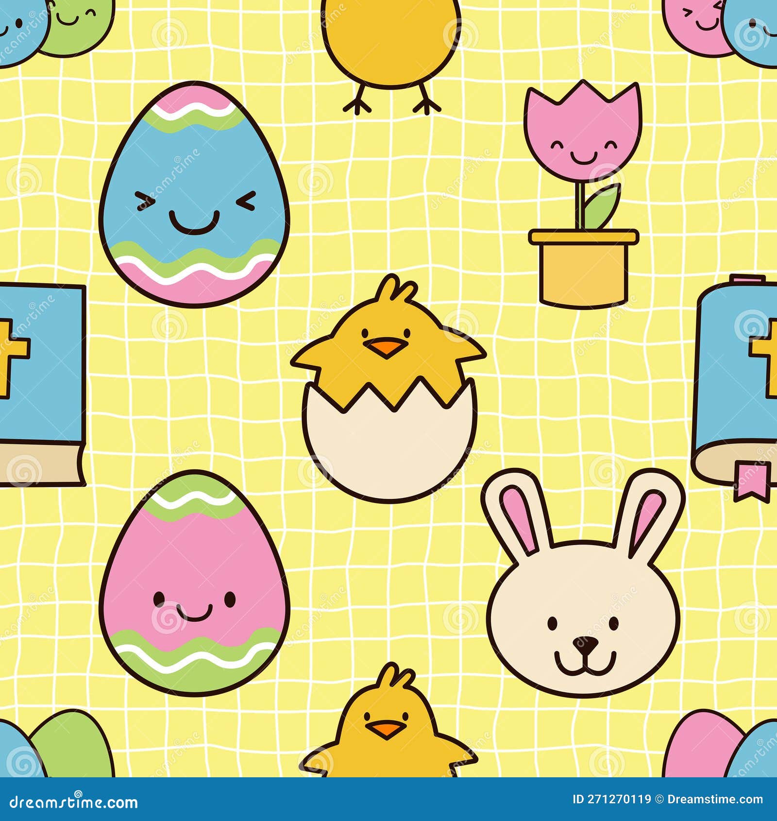 Seamless Repeating Pattern Celebrating Festive Easter during Spring ...