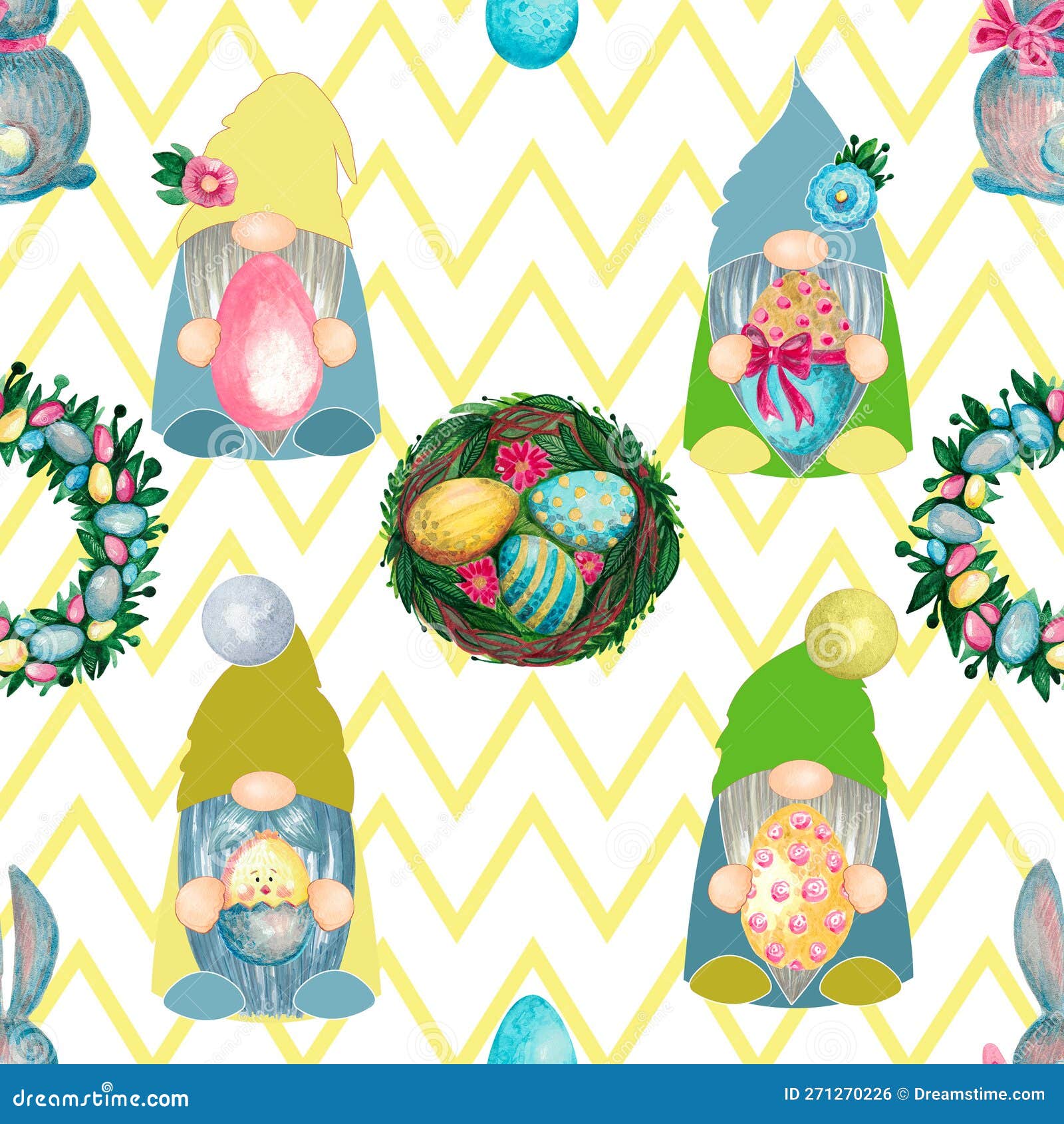 Seamless Repeating Pattern Celebrating Festive Easter during Spring ...
