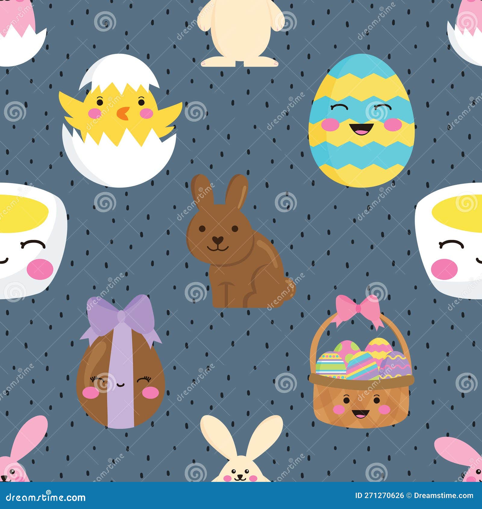 Seamless Repeating Pattern Celebrating Festive Easter during Spring ...