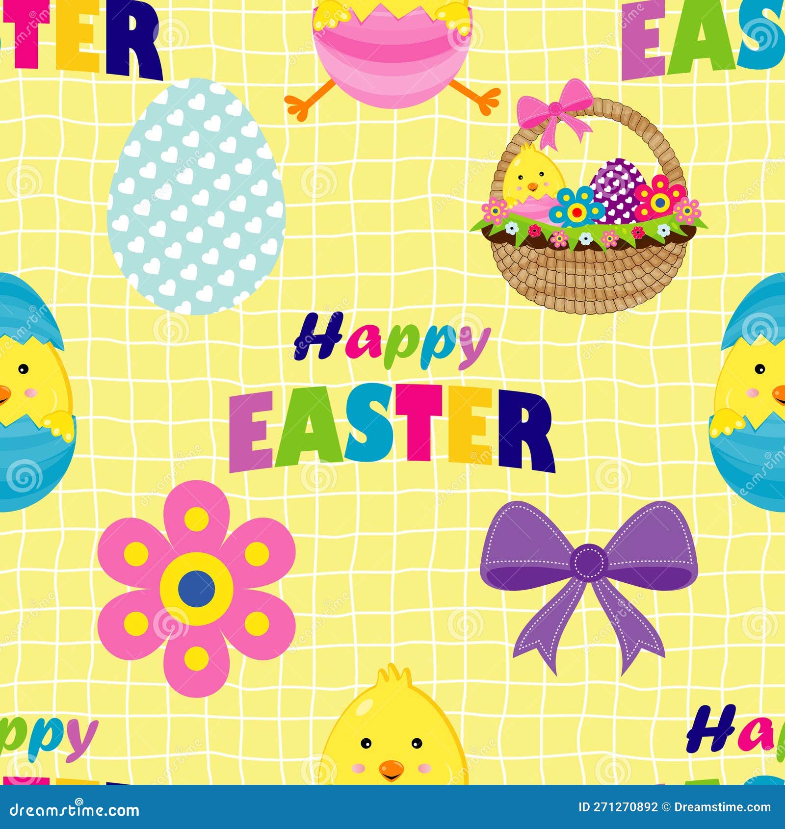 Seamless Repeating Pattern Celebrating Festive Easter during Spring ...