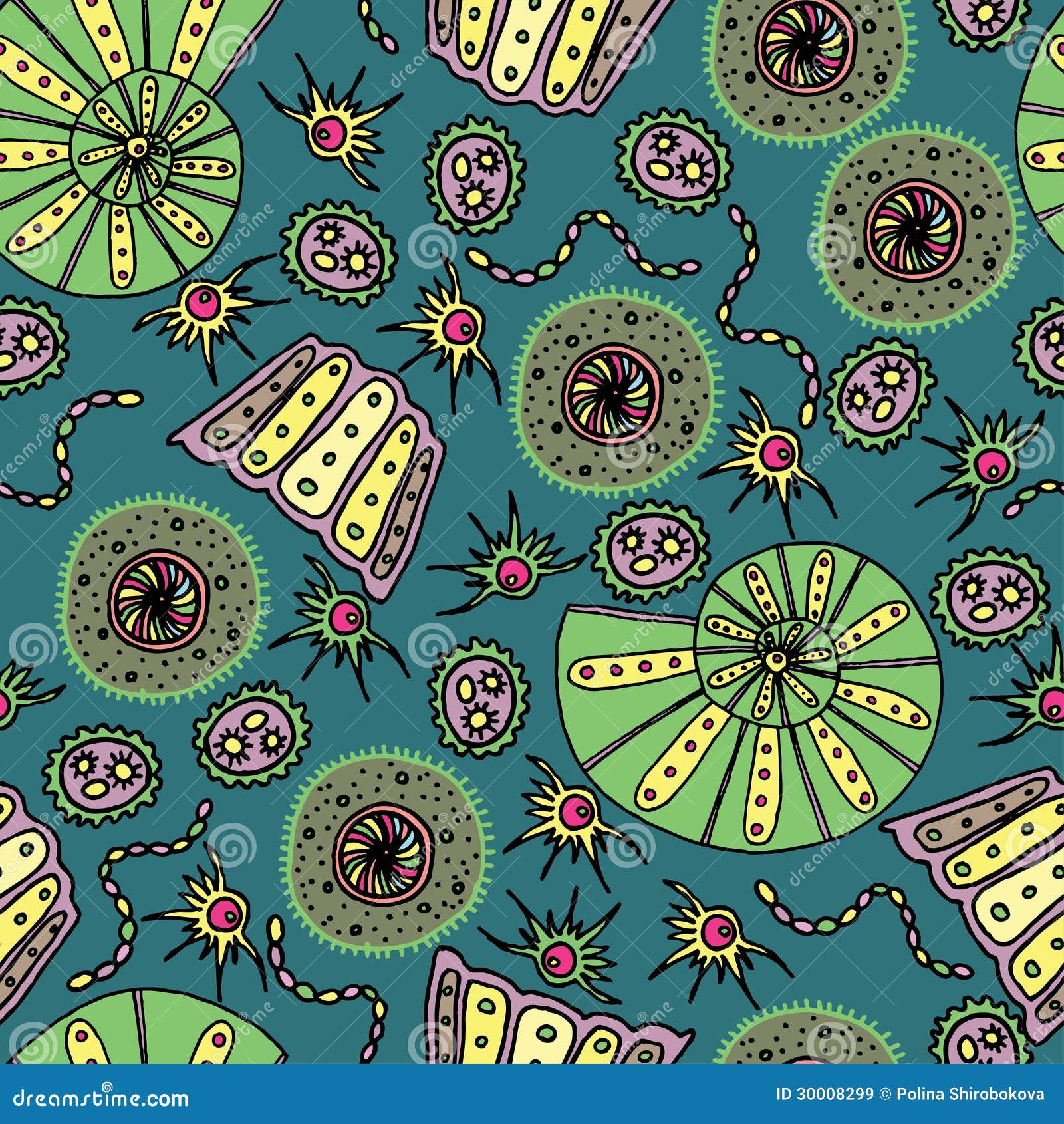 Seamless Geometric Pattern / Sea Shells Stock Vector - Illustration of ...