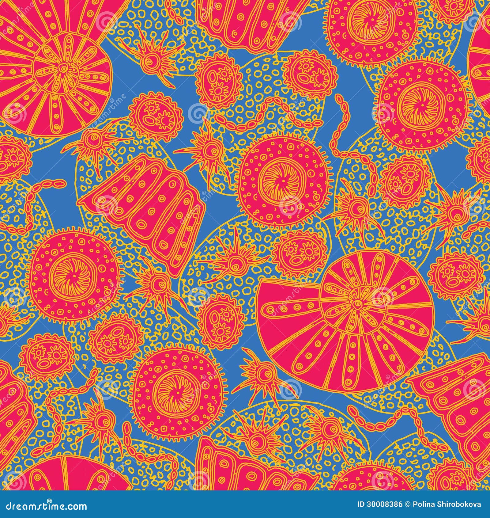 Seamless Geometric Pattern / Sea Shells Stock Vector - Illustration of ...