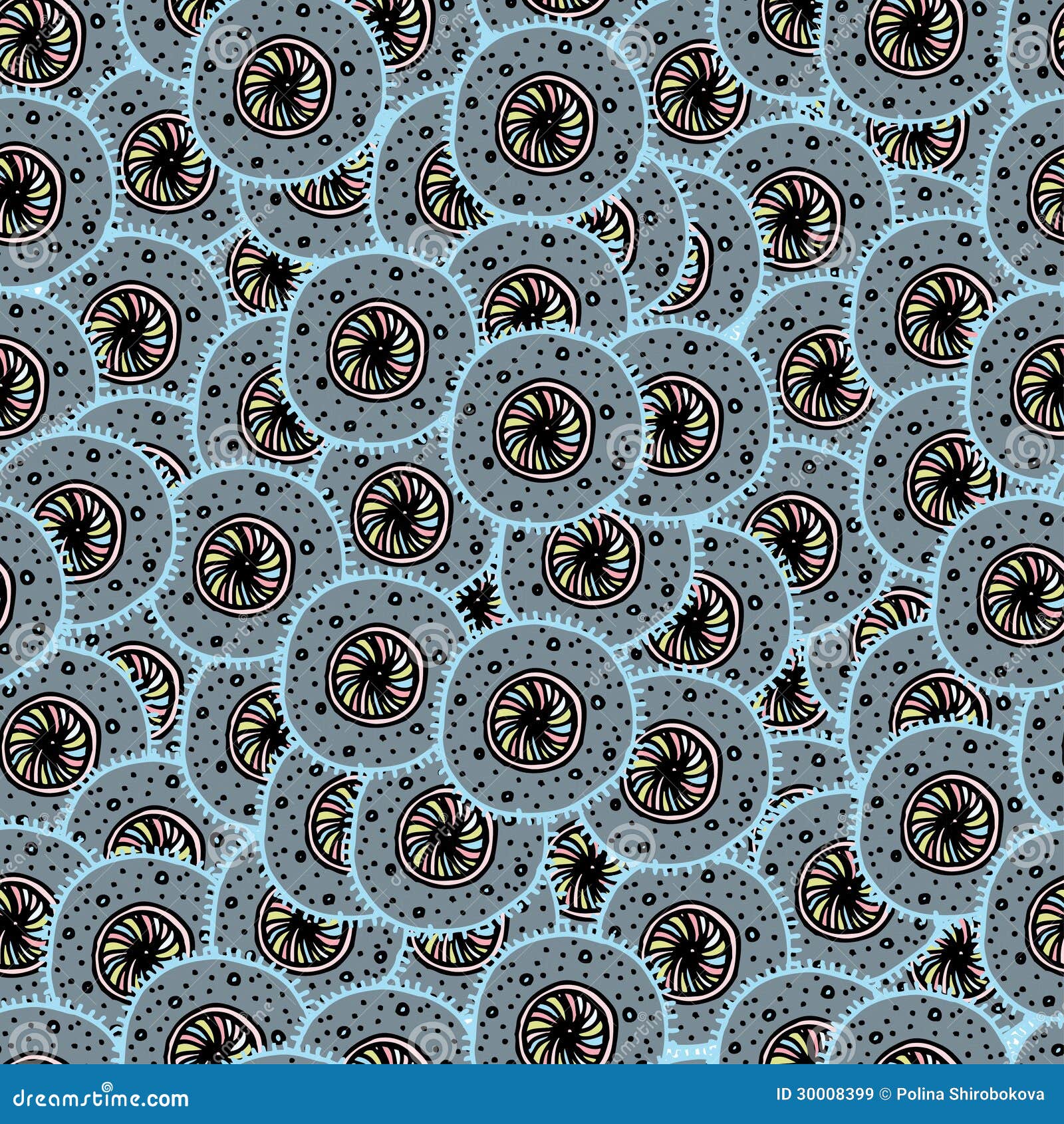 Seamless Geometric Pattern / Sea Shells Stock Vector - Illustration of ...