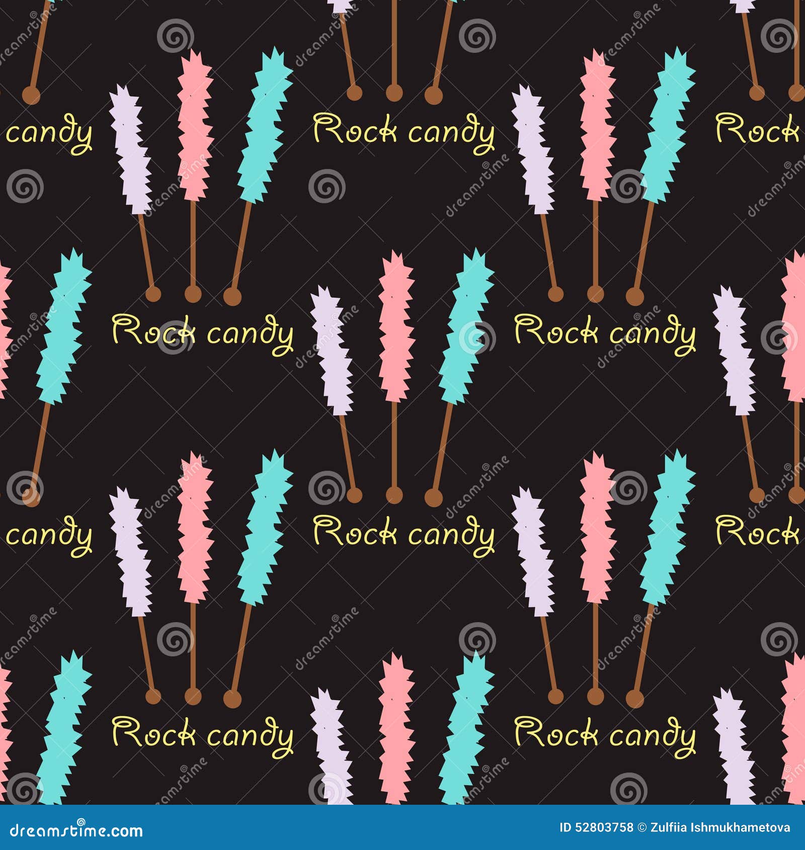 Seamless Pattern with Candy Rocks Stock Vector - Illustration of candy ...