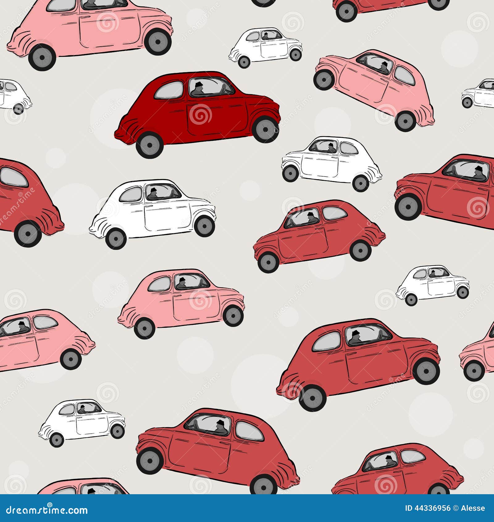 Seamless pattern, cars stock vector. Illustration of travel - 44336956