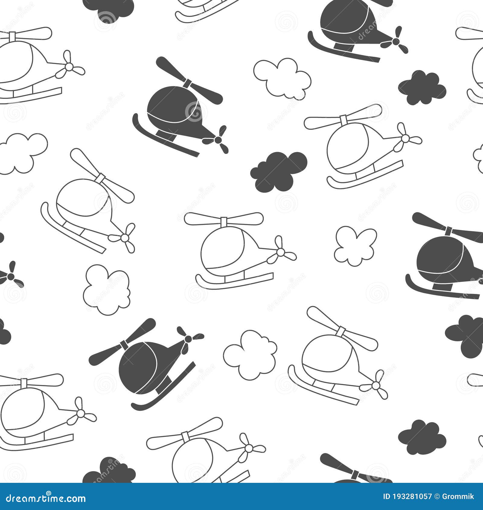 Cartoon Helicopters Set Vector Illustration | CartoonDealer.com #43963188