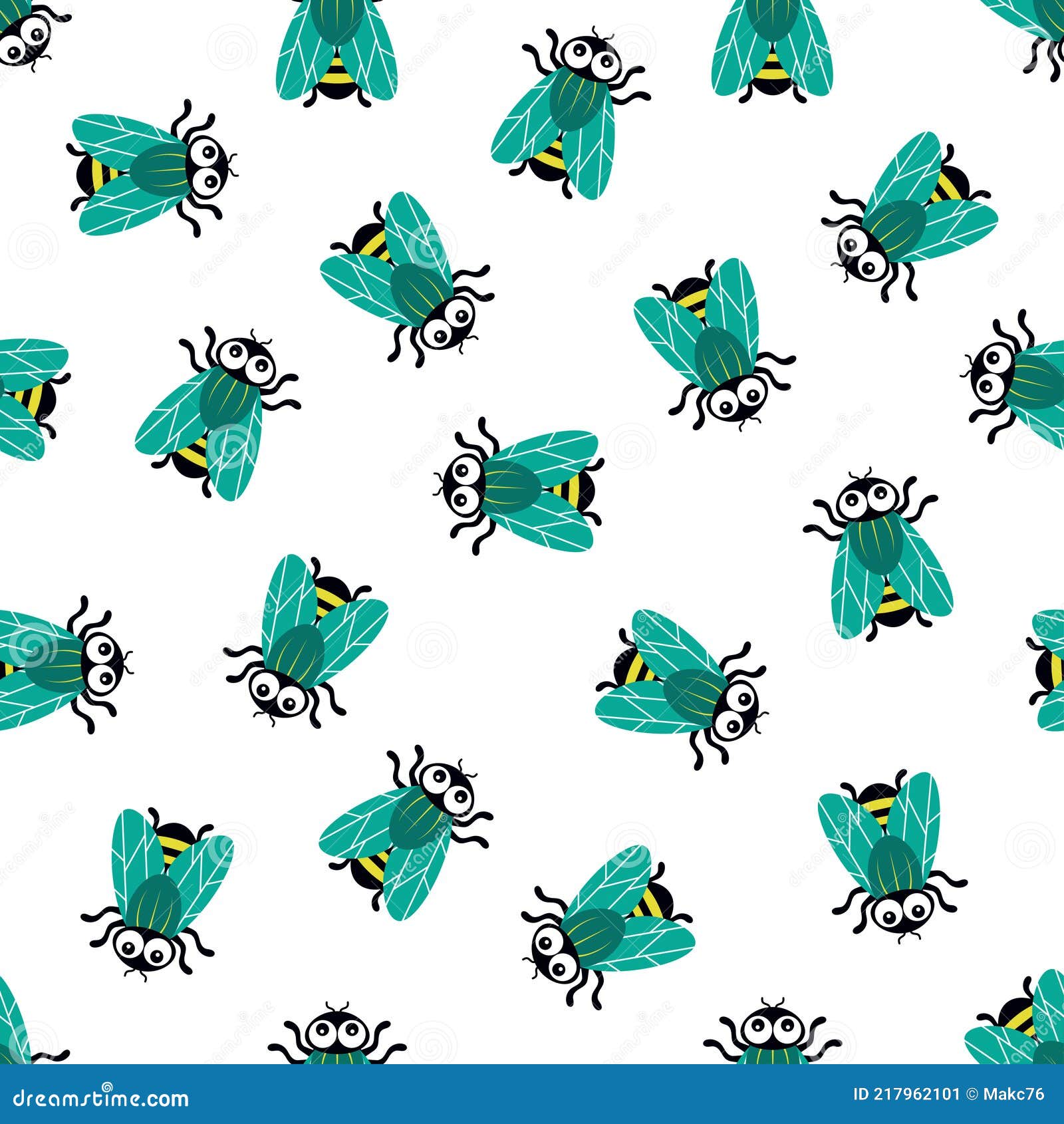 Fly, Housefly Vector Illustration Isolated On White Background. Shiny ...