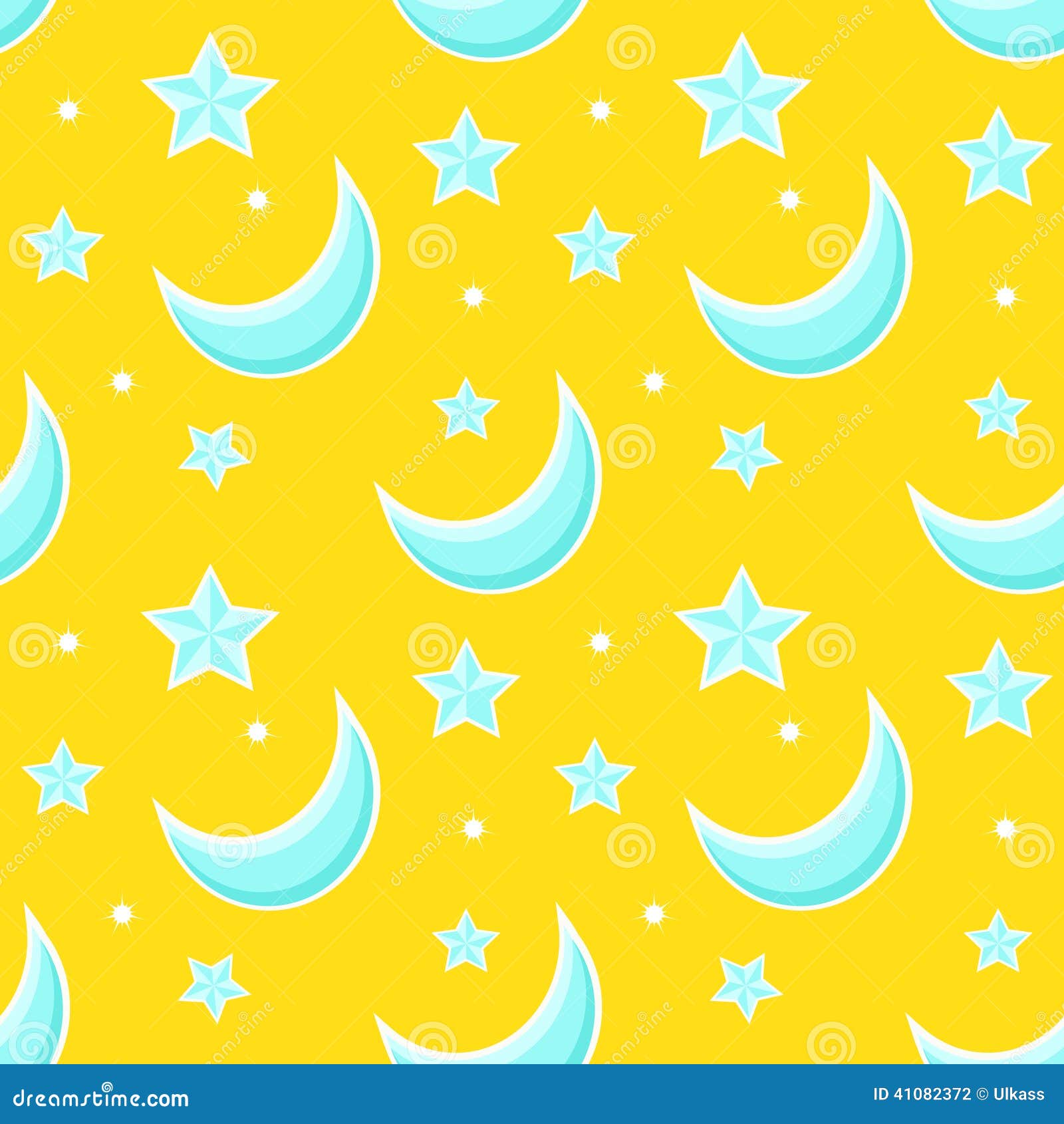 Seamless Pattern with Cartoon Star. Vector Background Stock Vector ...