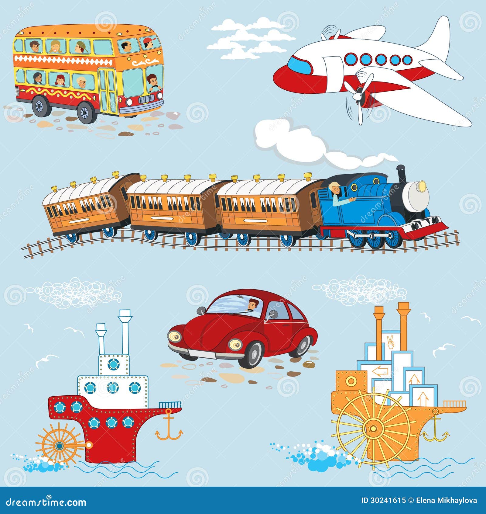 Transportation Cartoons, Illustrations & Vector Stock Images - 2178148 ...