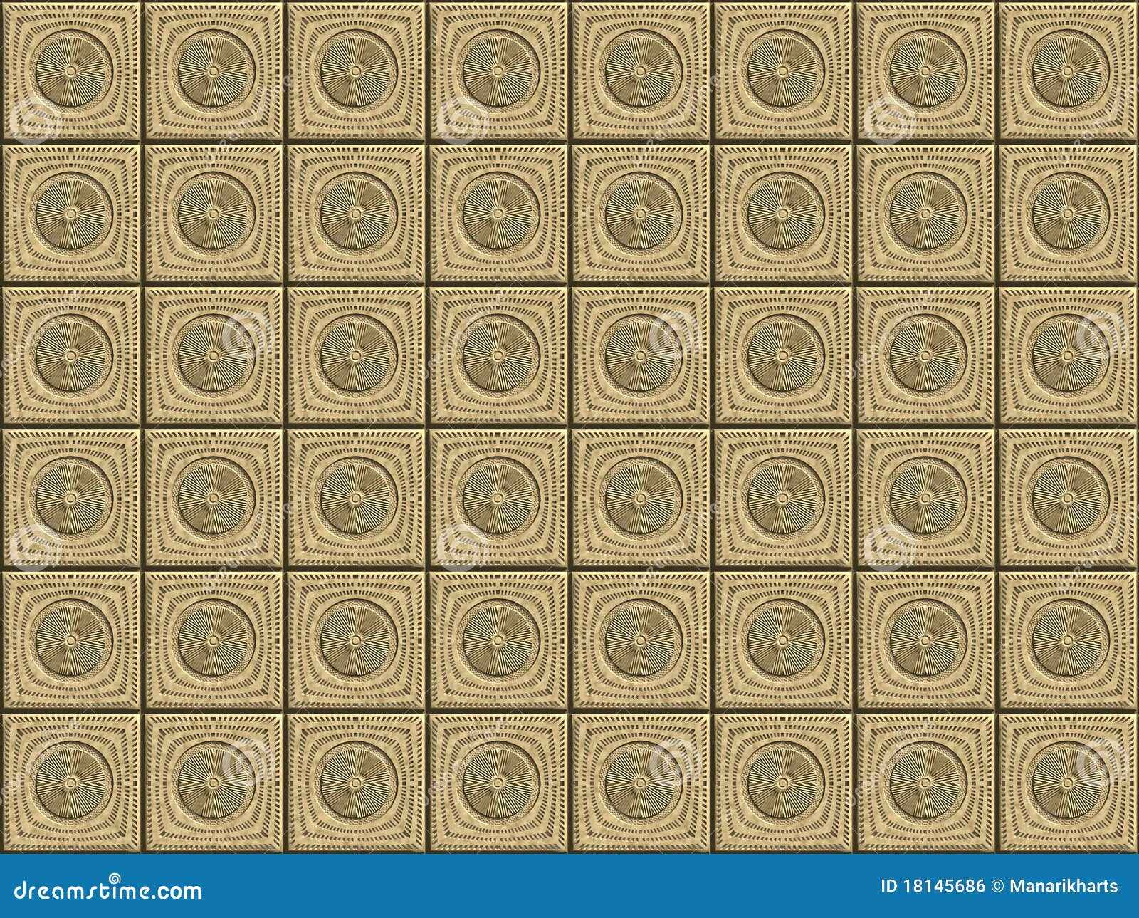 Seamless Pattern with Carved Cubes Stock Illustration - Illustration of ...