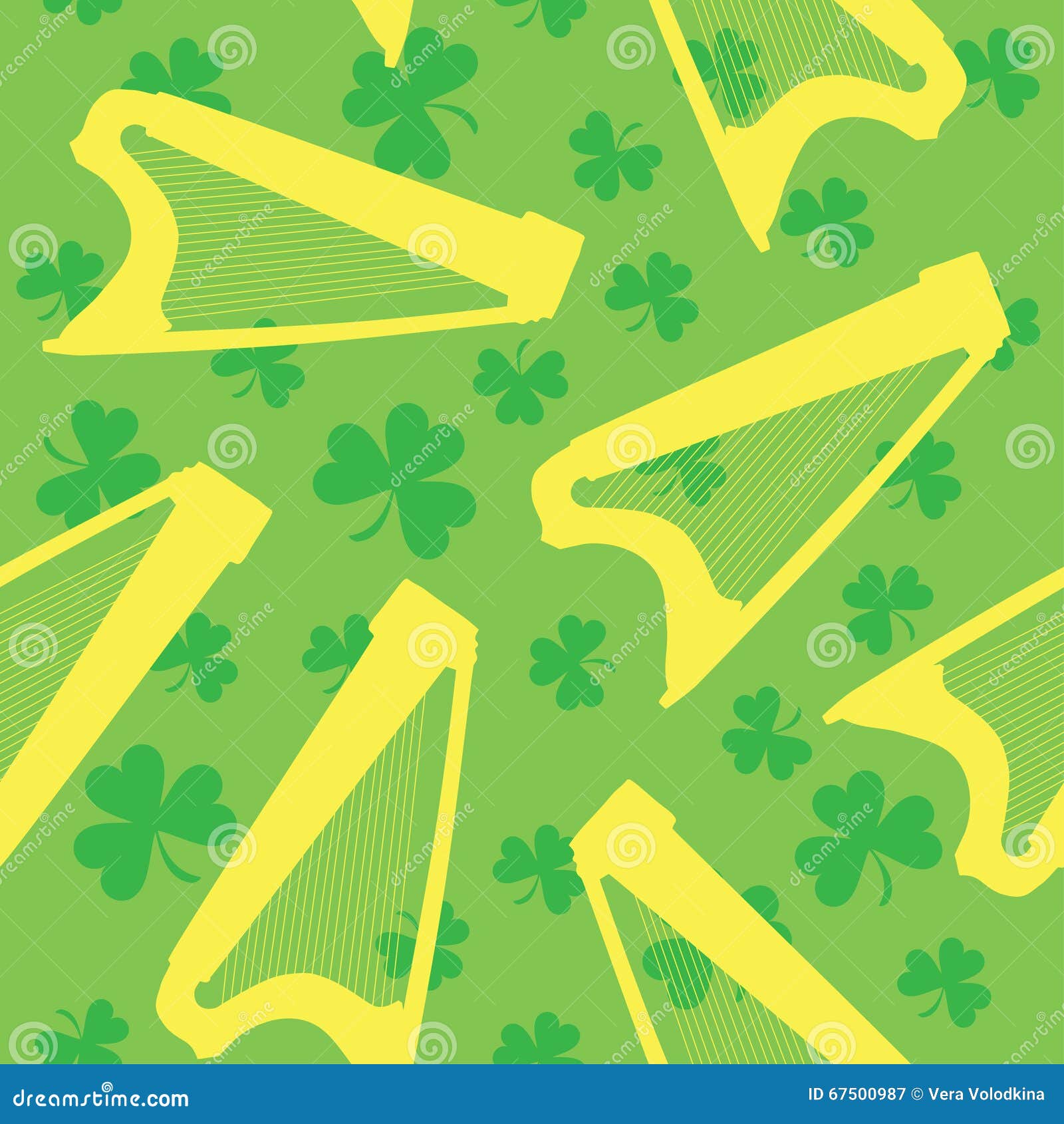 Celtic Concert: Musical Notes Dance On Irish Themed Background Stock ...