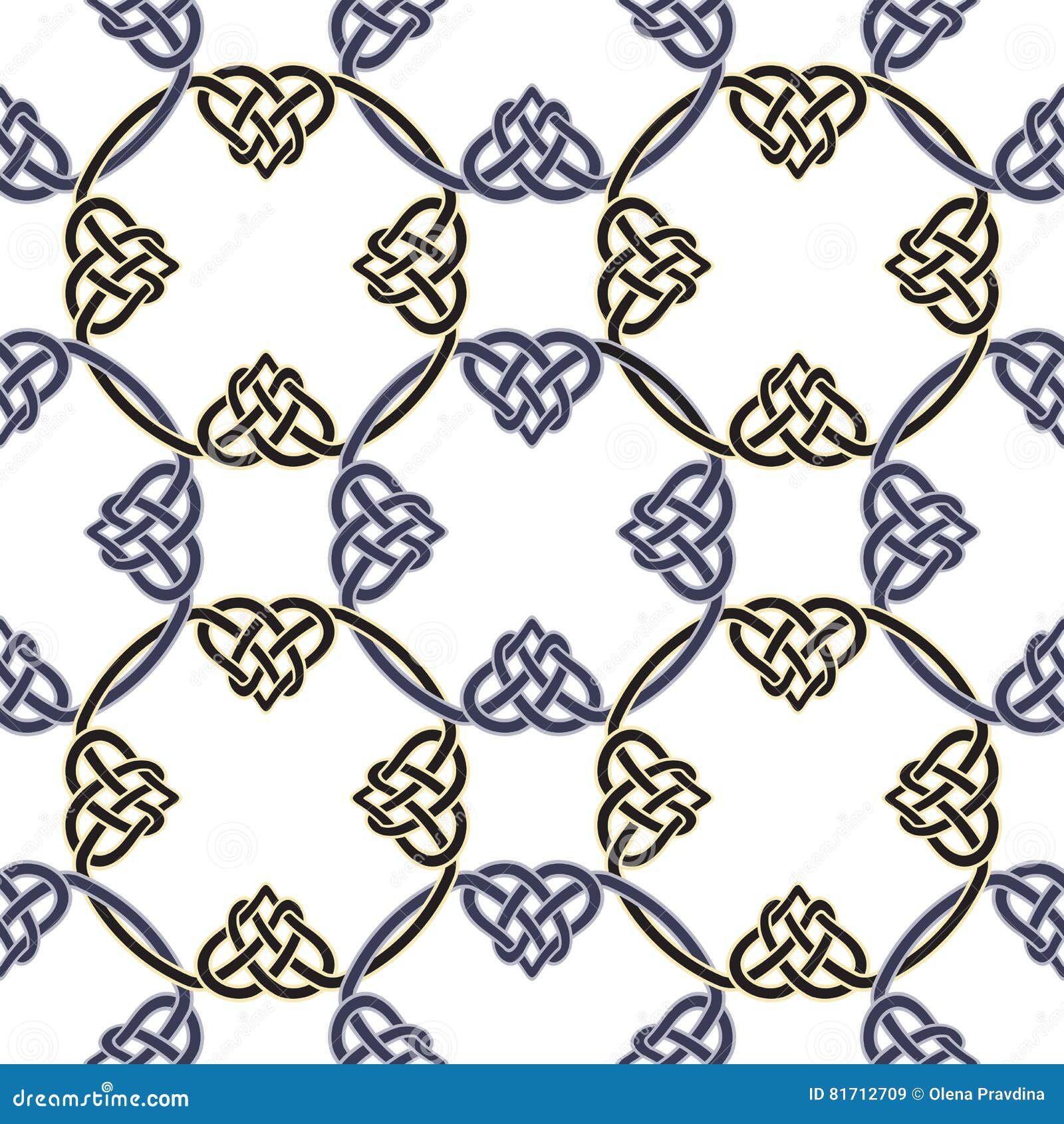 Seamless Pattern with Celtic Knots. Vector Stock Vector - Illustration ...
