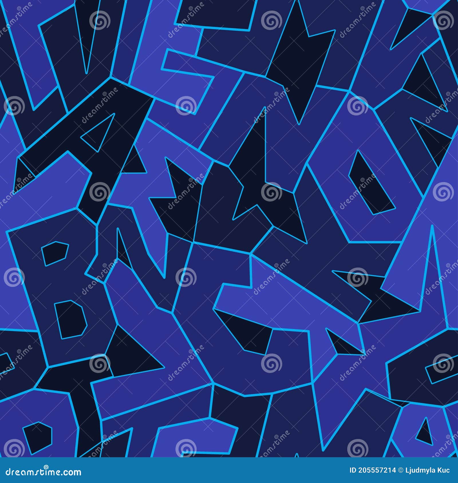 Chaotic Letters Seamless Pattern Stock Vector - Illustration of texture ...