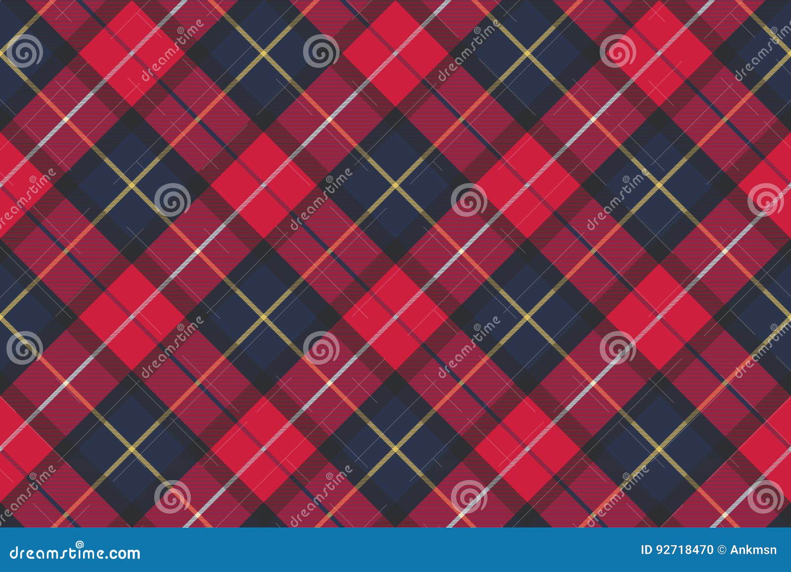 Seamless Pattern Check Plaid Fabric Texture Stock Vector - Illustration ...