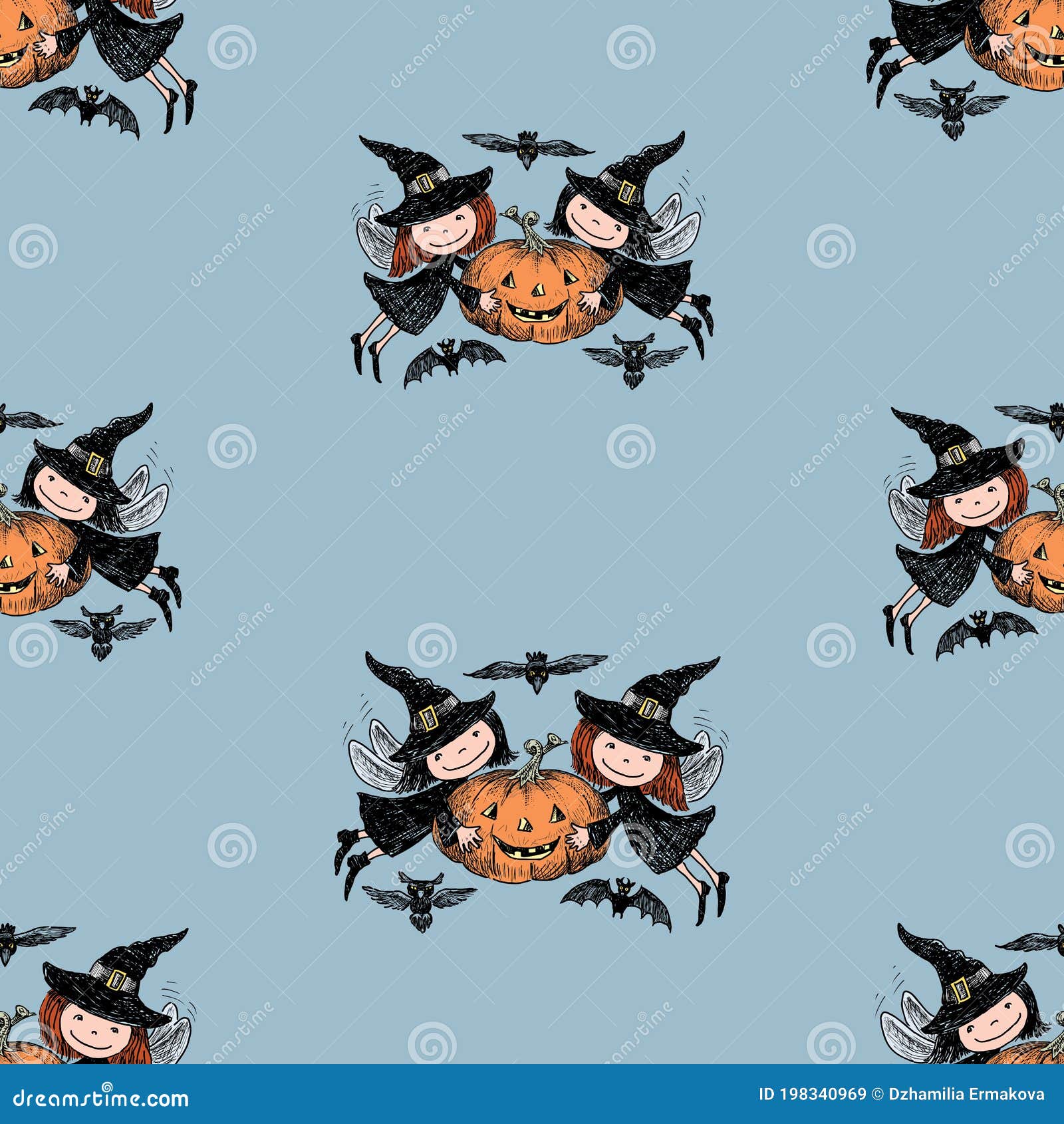 Flying Elves Vector Illustration | CartoonDealer.com #44157934