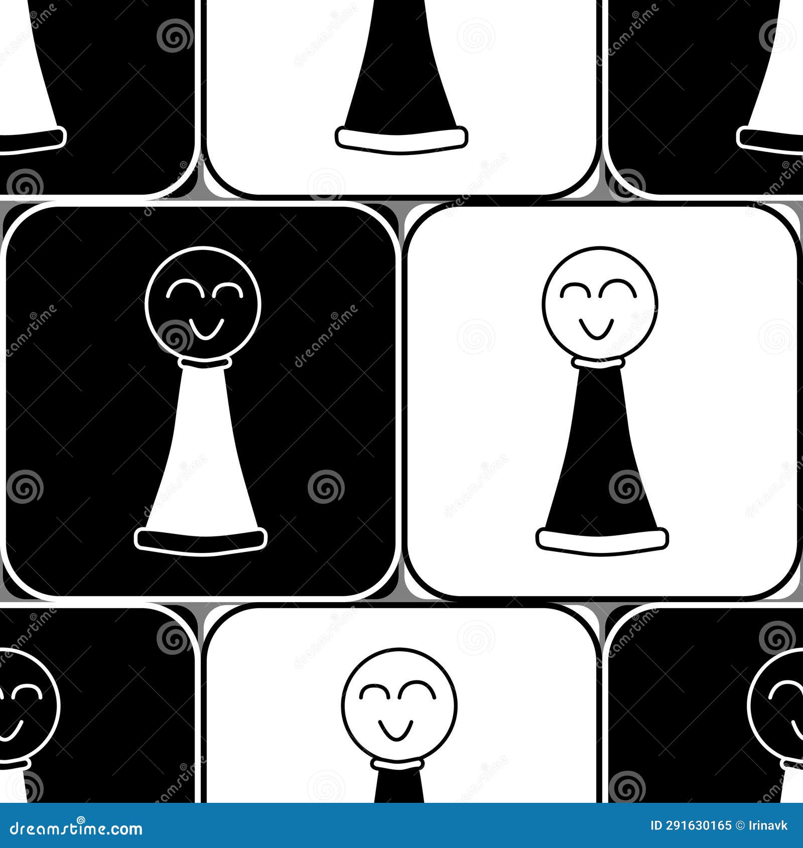 Seamless Pattern Chess. Vector Stock Vector - Illustration of print ...