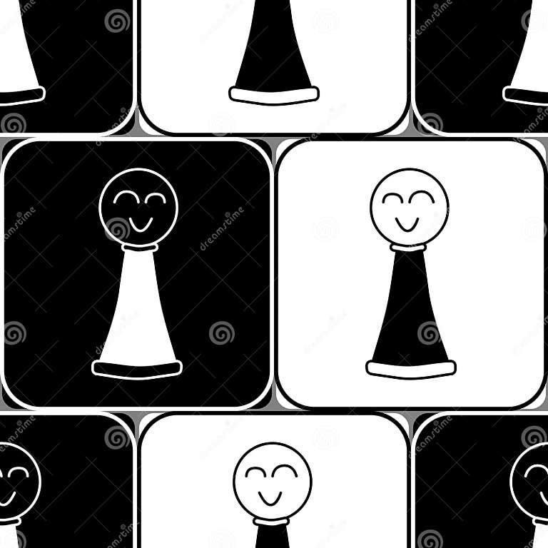 Seamless Pattern Chess. Vector Stock Vector - Illustration of print ...