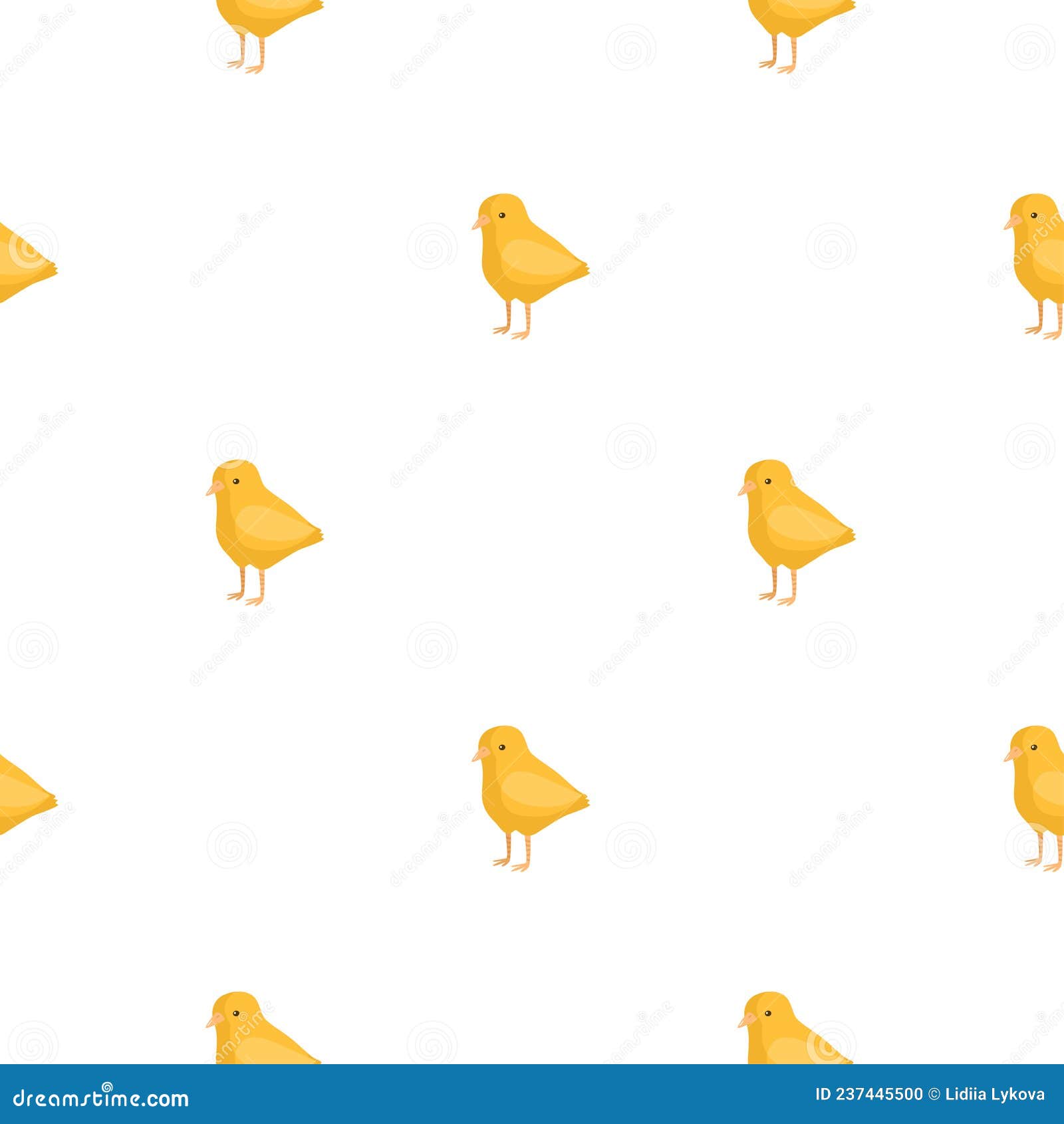Seamless Pattern of Chicken. Domestic Animals on Colorful Background ...