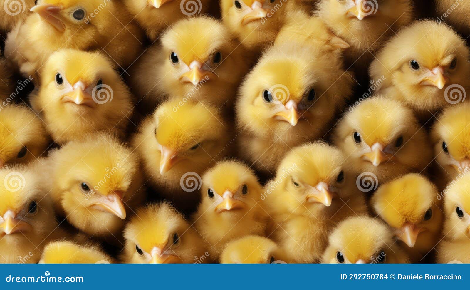 Seamless Pattern of Chicks, Cute, Colorful, Realistic, Background ...