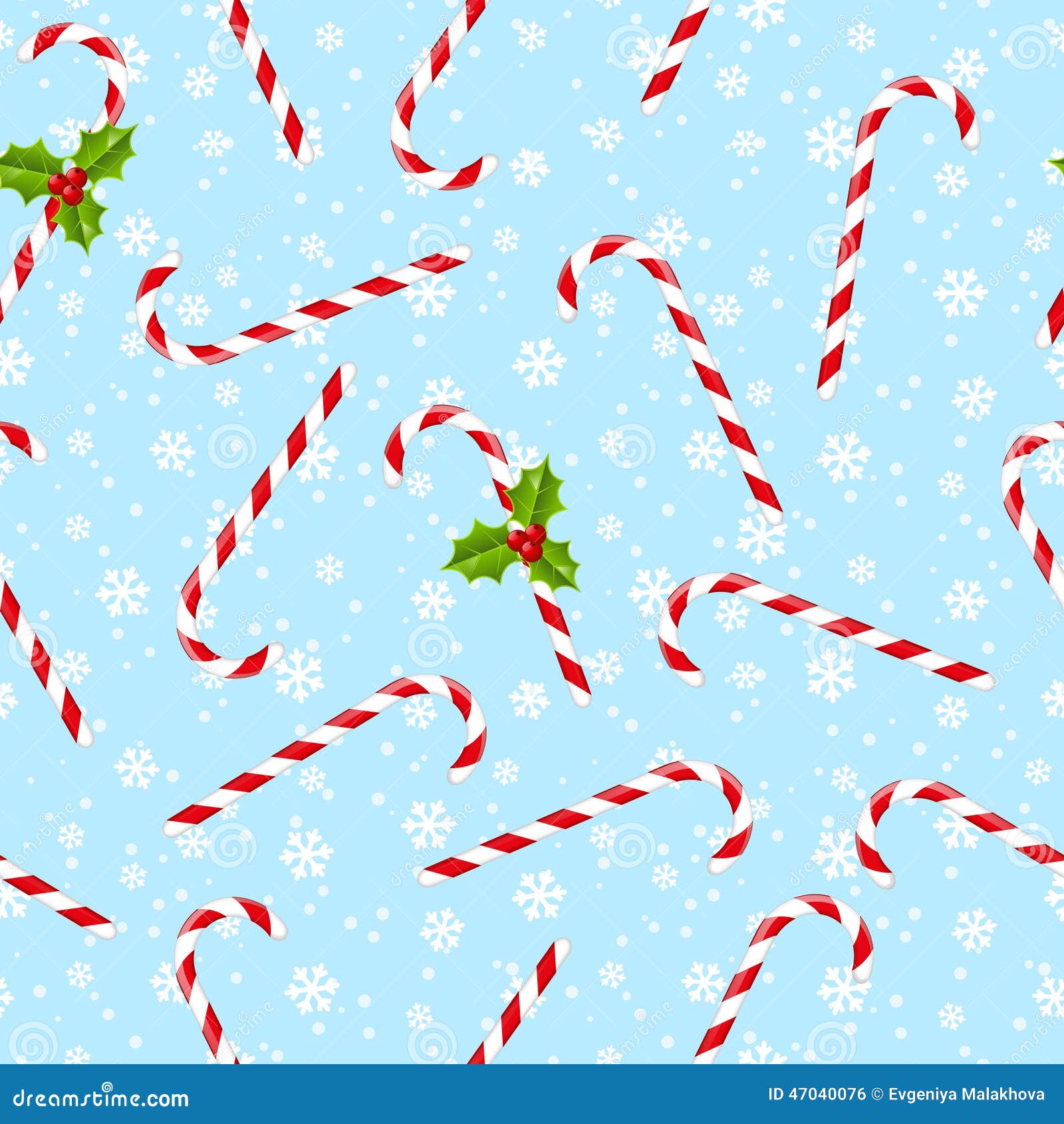 Seamless Pattern with Christmas Candies Stock Vector - Illustration of ...